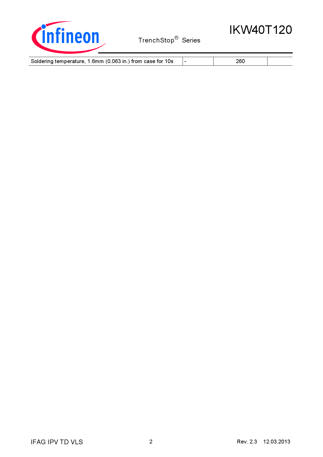 IKW40T120_（Infineon(英飞凌)）IKW40T120中文资料_价格_PDF手册-立创电子商城