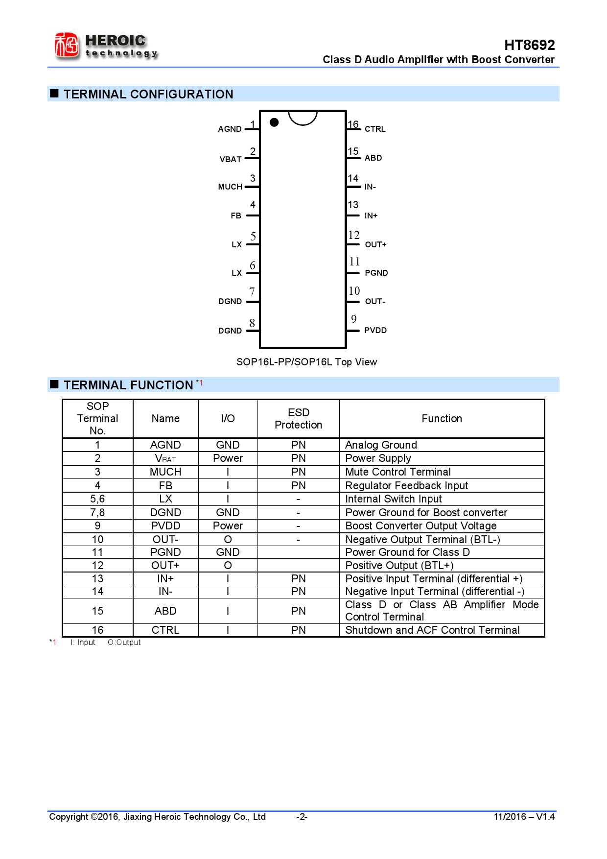 HT8692_（嘉兴禾润）HT8692中文资料_价格_PDF手册-立创电子商城