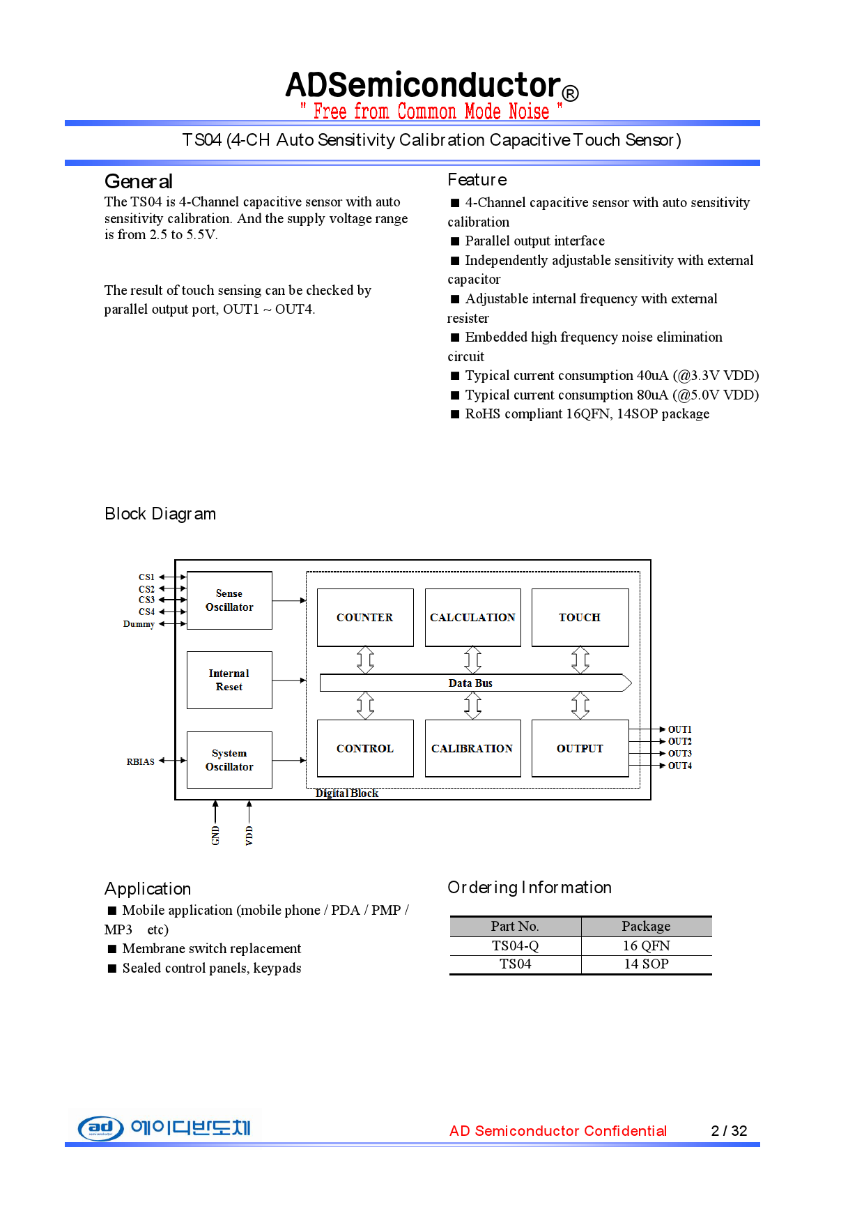 TS04_（AD Semiconductor）TS04中文资料_价格_PDF手册-立创电子商城