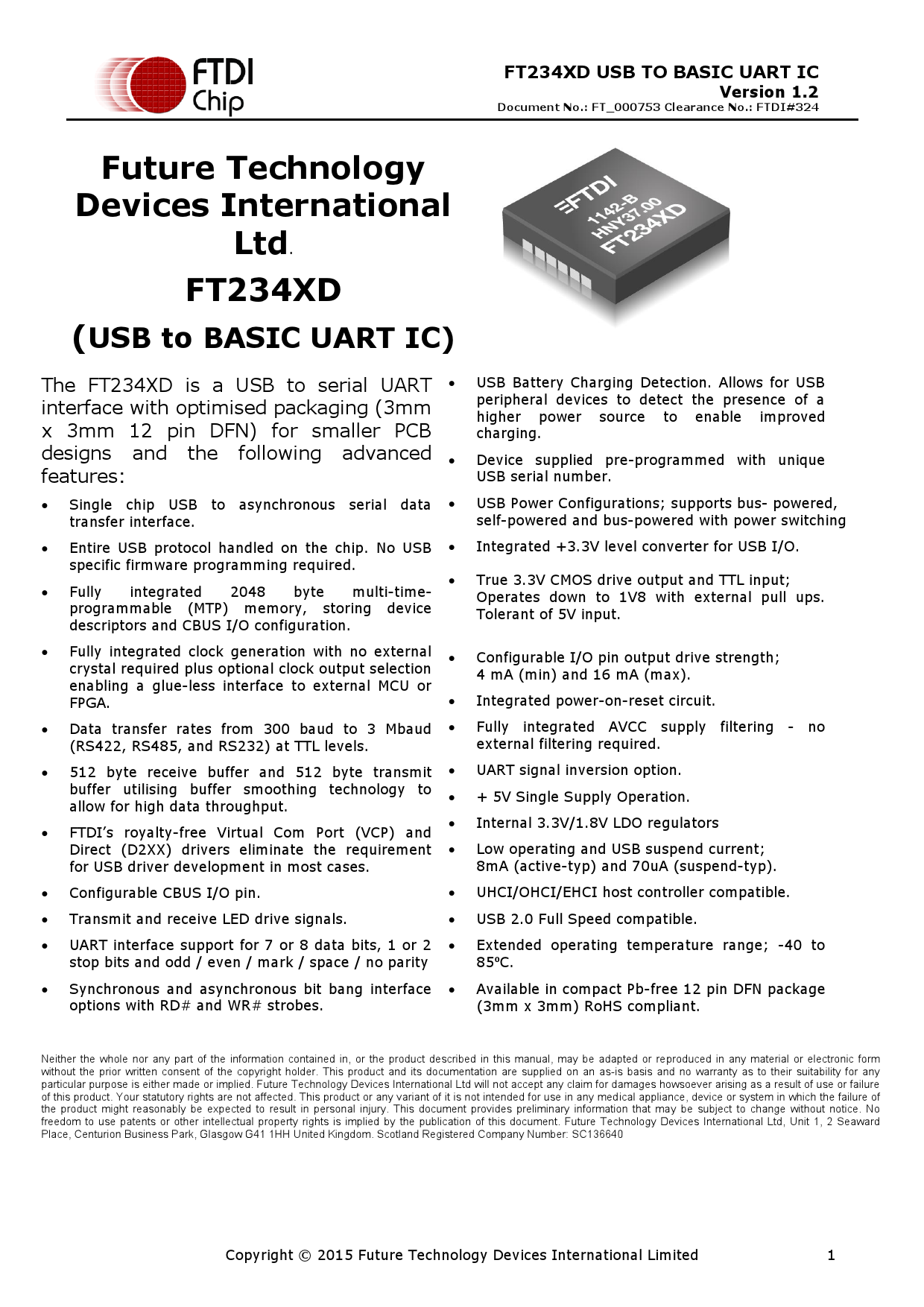 FT234XD-R_（FTDI(飞特帝亚)）FT234XD-R中文资料_价格_PDF手册-立创电子商城