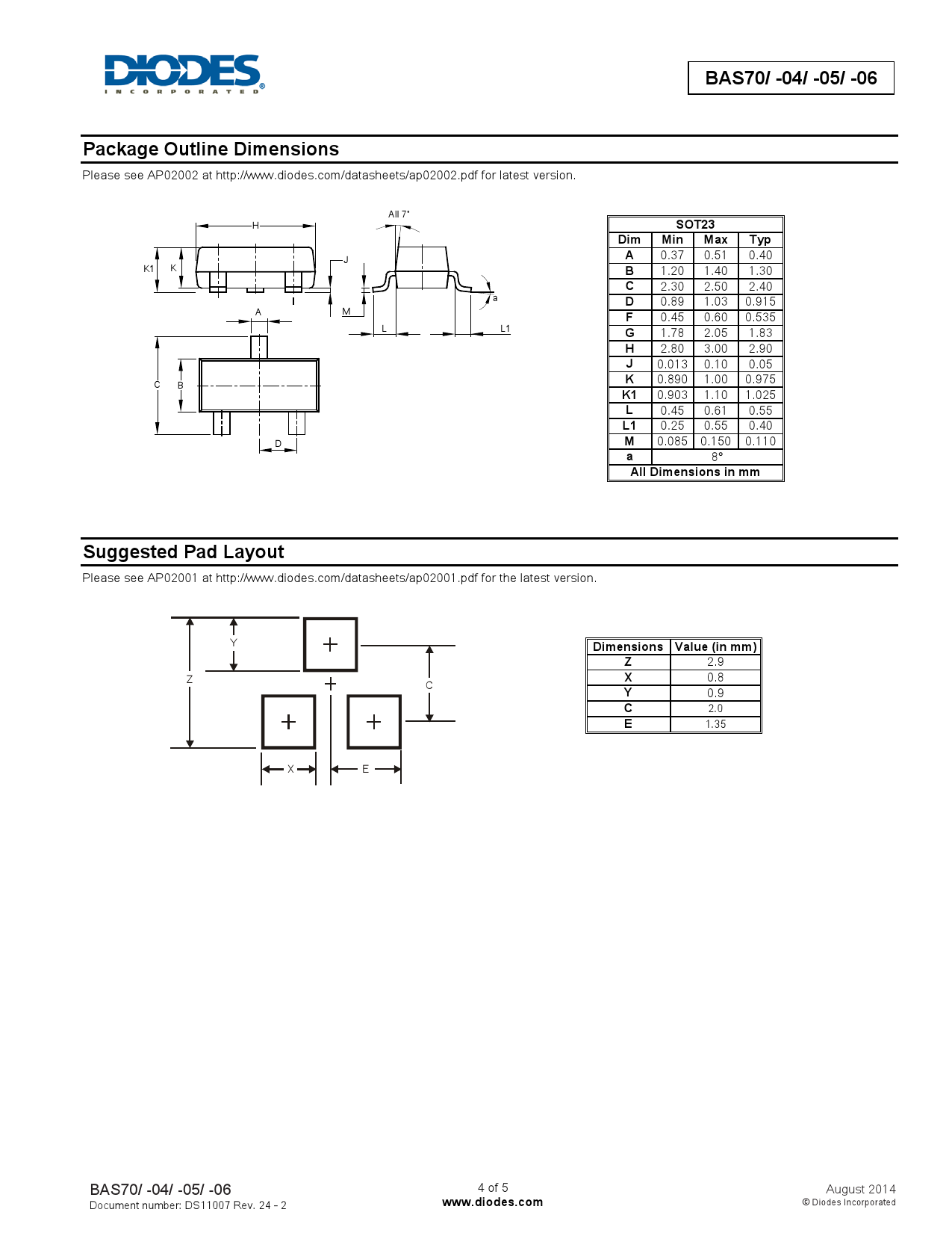 BAS70-7-F_（DIODES(美台)）BAS70-7-F中文资料_价格_PDF手册-立创电子商城