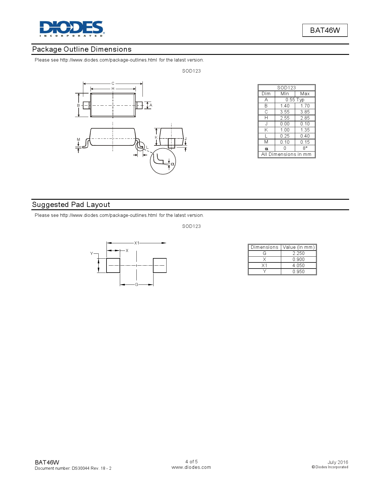 BAT46W-7-F_（DIODES(美台)）BAT46W-7-F中文资料_价格_PDF手册-立创电子商城