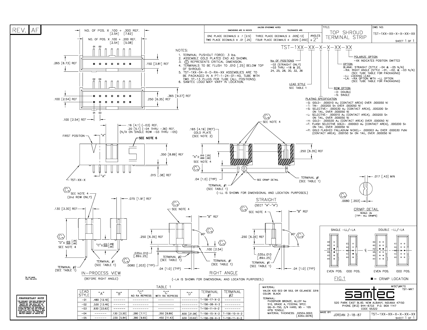 TST-105-02-G-D_（SAMTEC）TST-105-02-G-D中文资料_价格_PDF手册-立创电子商城