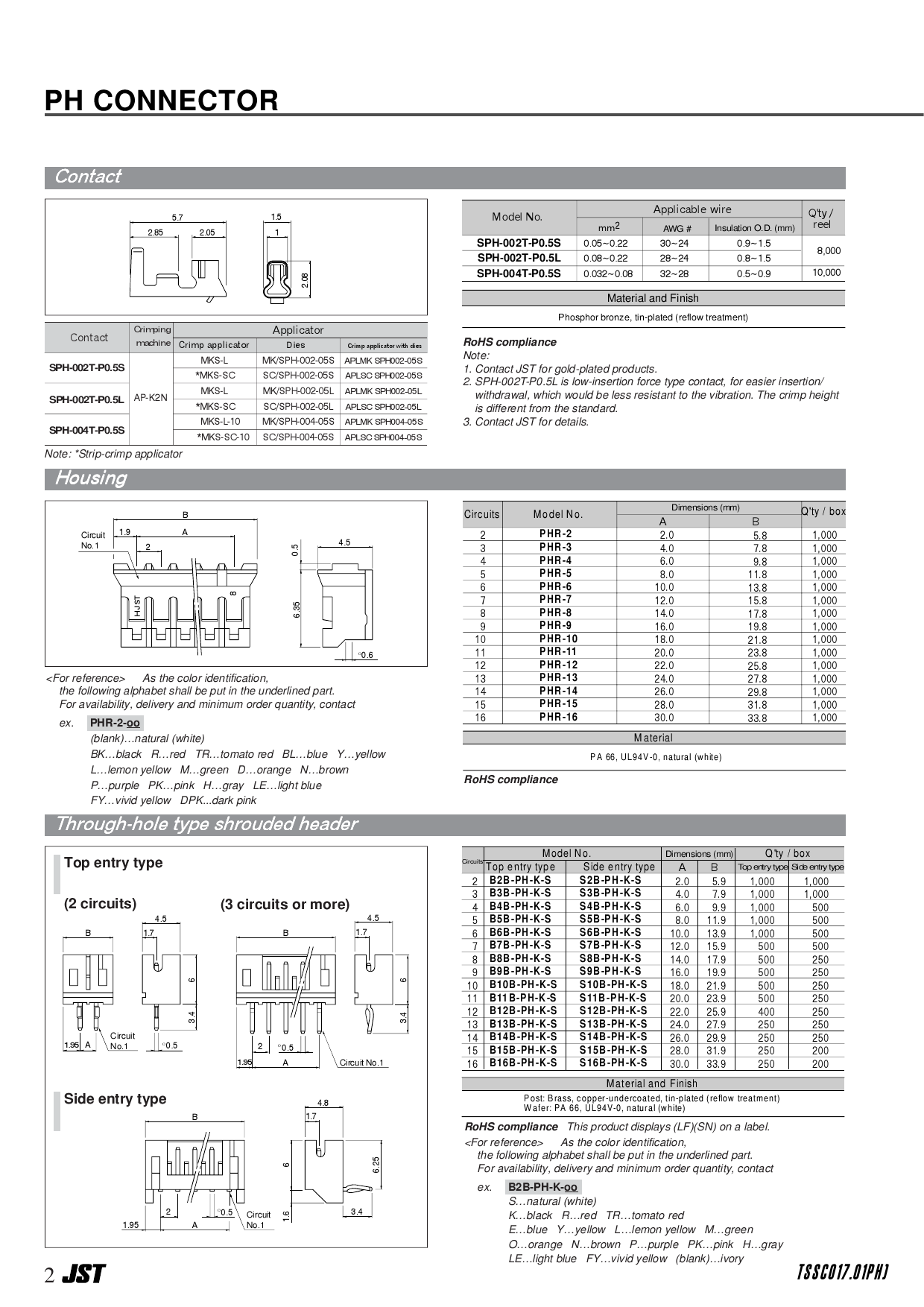 B6B-PH-K-S(LF)(SN)_（JST）B6B-PH-K-S(LF)(SN)中文资料_价格_PDF手册-立创电子商城