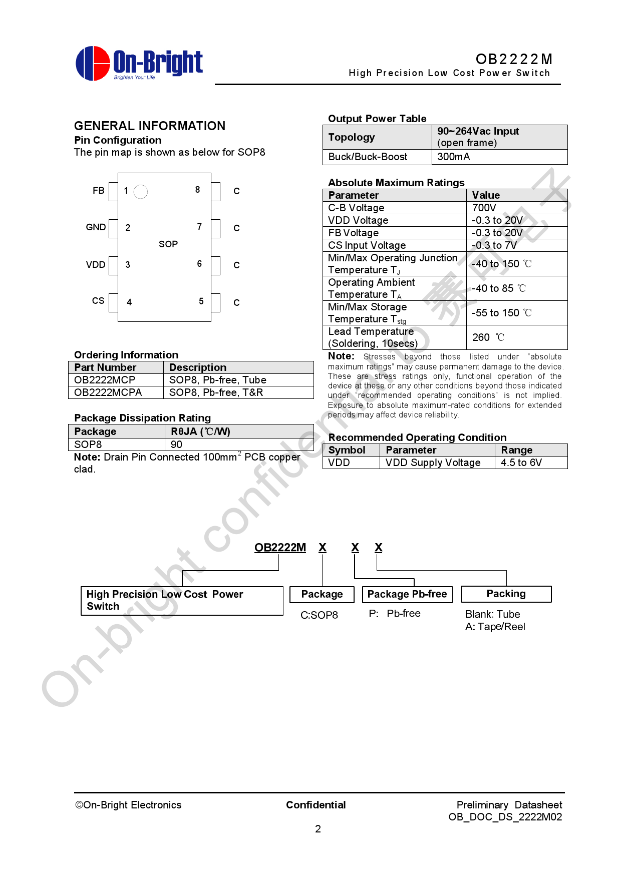 OB2222MCPA_（OB(昂宝)）OB2222MCPA中文资料_价格_PDF手册-立创电子商城