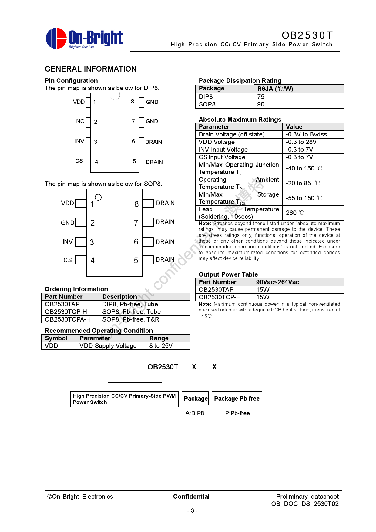 OB2530TAP_（OB(昂宝)）OB2530TAP中文资料_价格_PDF手册-立创电子商城