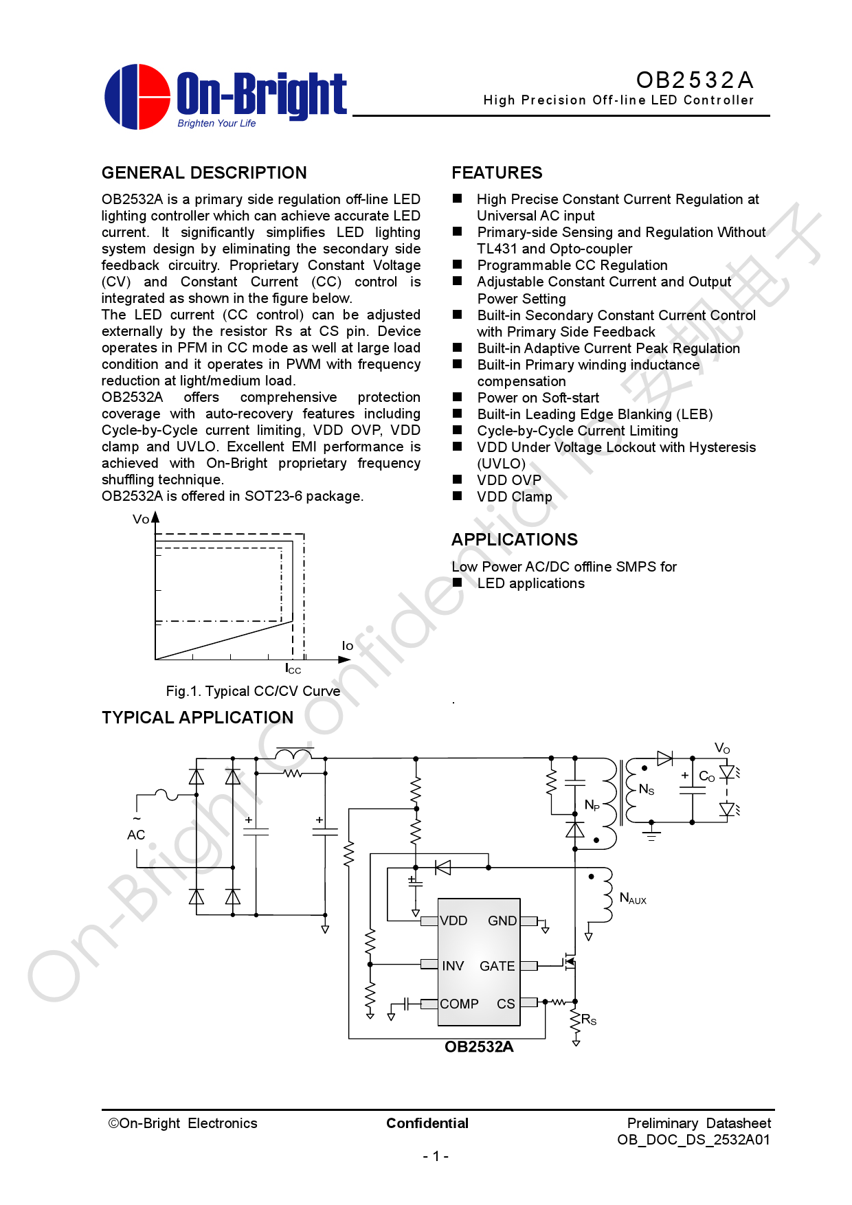 OB2532AMP_（OB(昂宝)）OB2532AMP中文资料_价格_PDF手册-立创电子商城