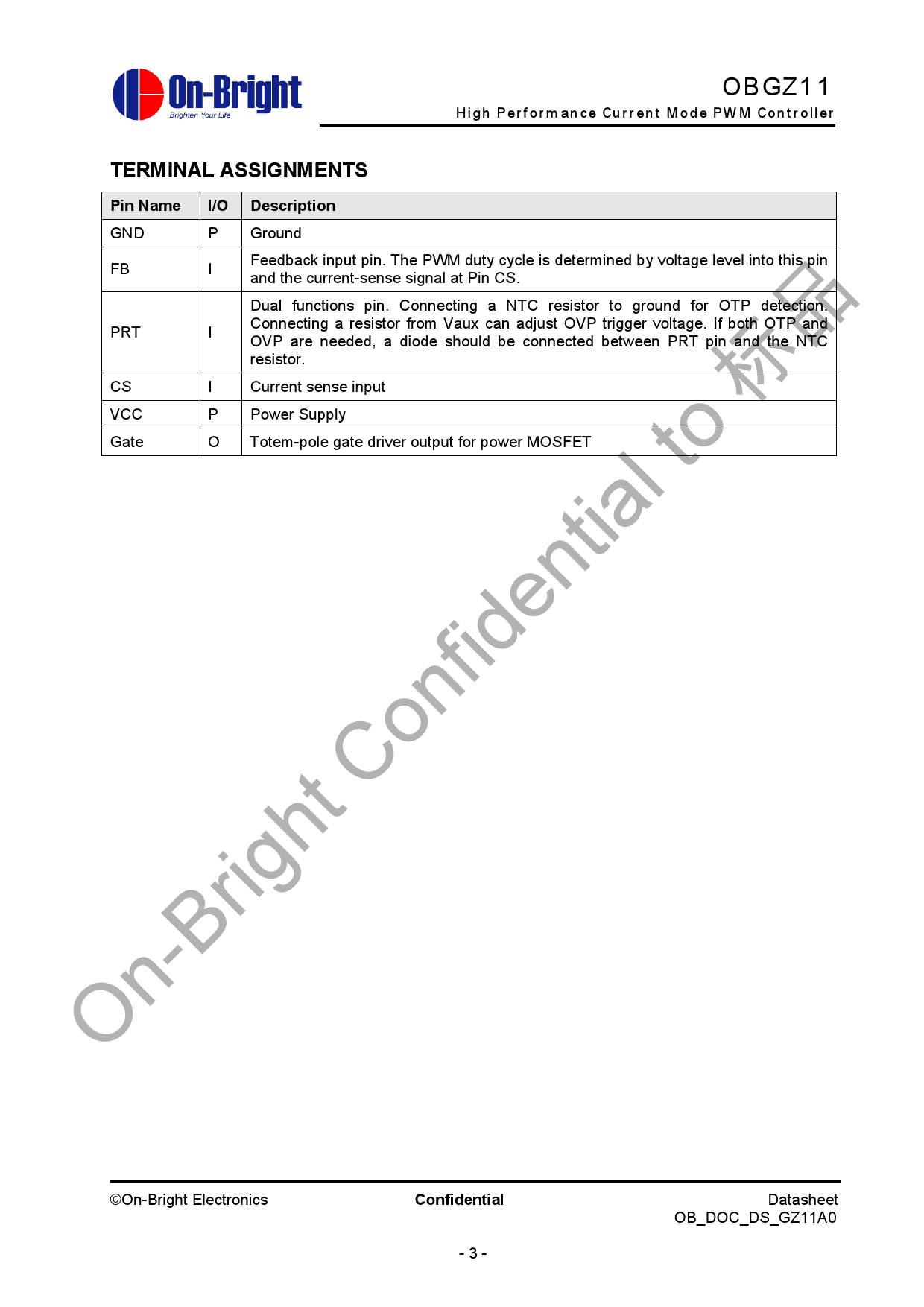 OBGZ11MP_（OB(昂宝)）OBGZ11MP中文资料_价格_PDF手册-立创电子商城