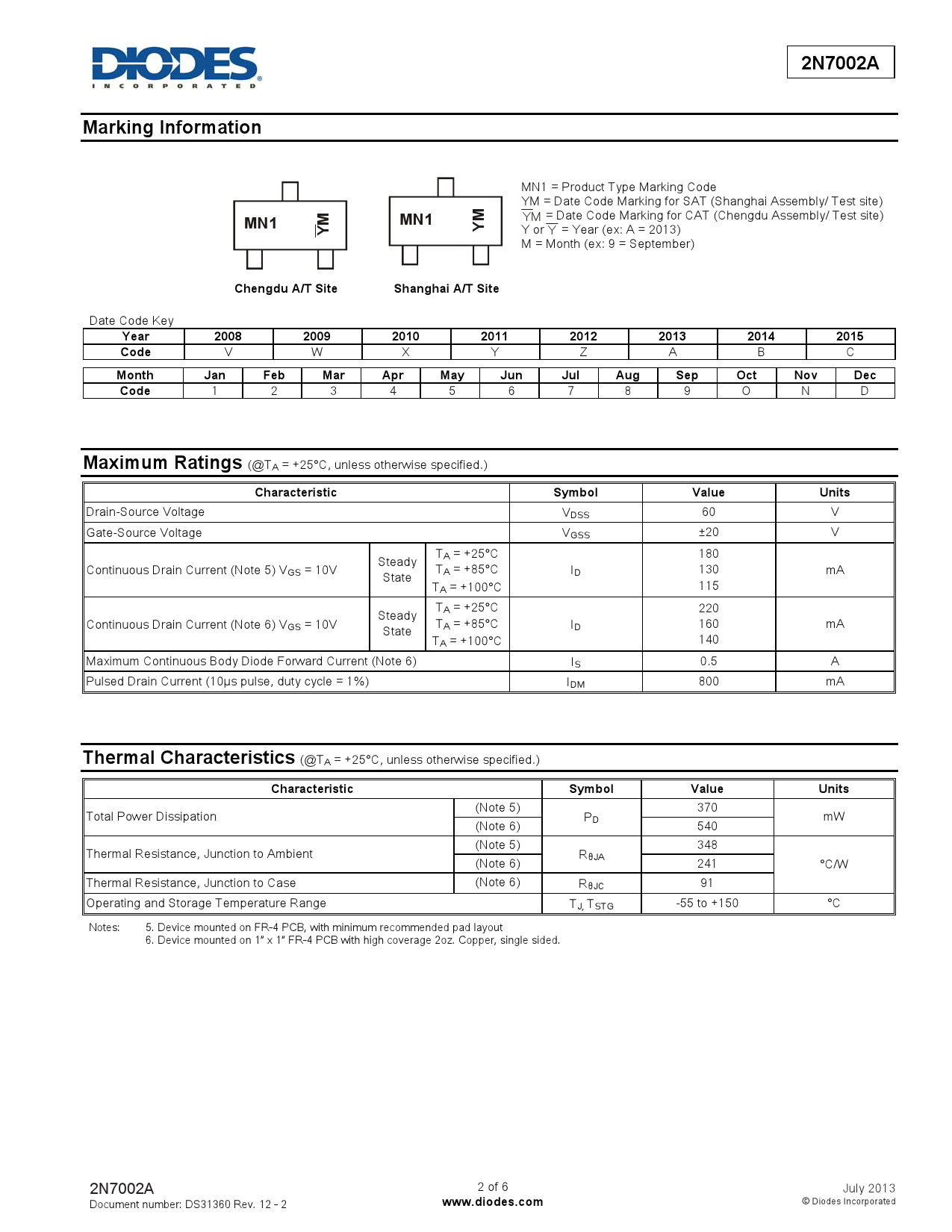 2N7002A-7_（DIODES(美台)）2N7002A-7中文资料_价格_PDF手册-立创电子商城