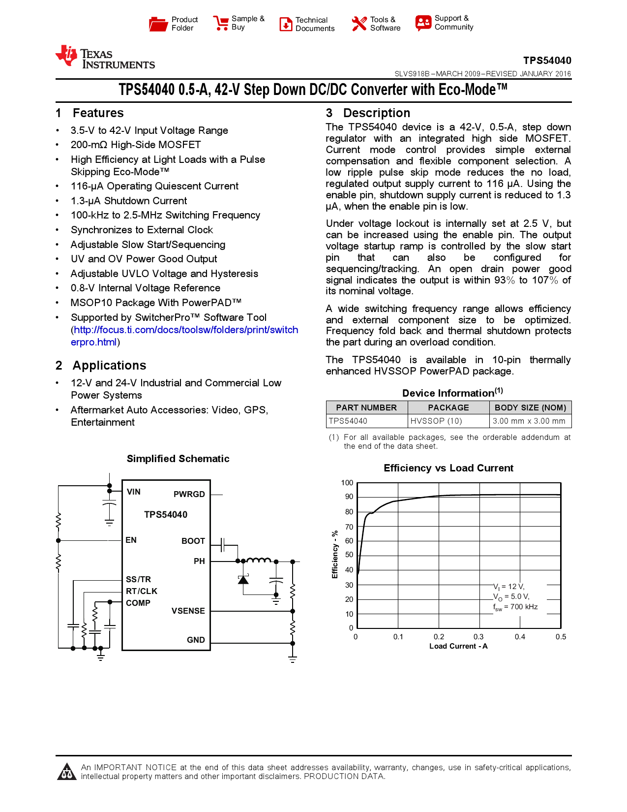 TPS54040DGQR_（TI(德州仪器)）TPS54040DGQR中文资料_价格_PDF手册-立创电子商城