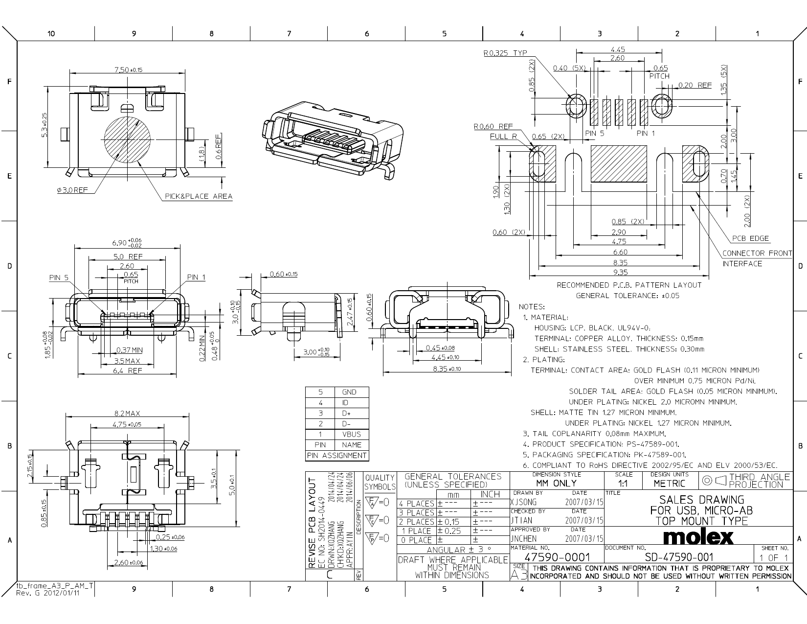 475900001_（MOLEX）475900001中文资料_价格_PDF手册-立创电子商城