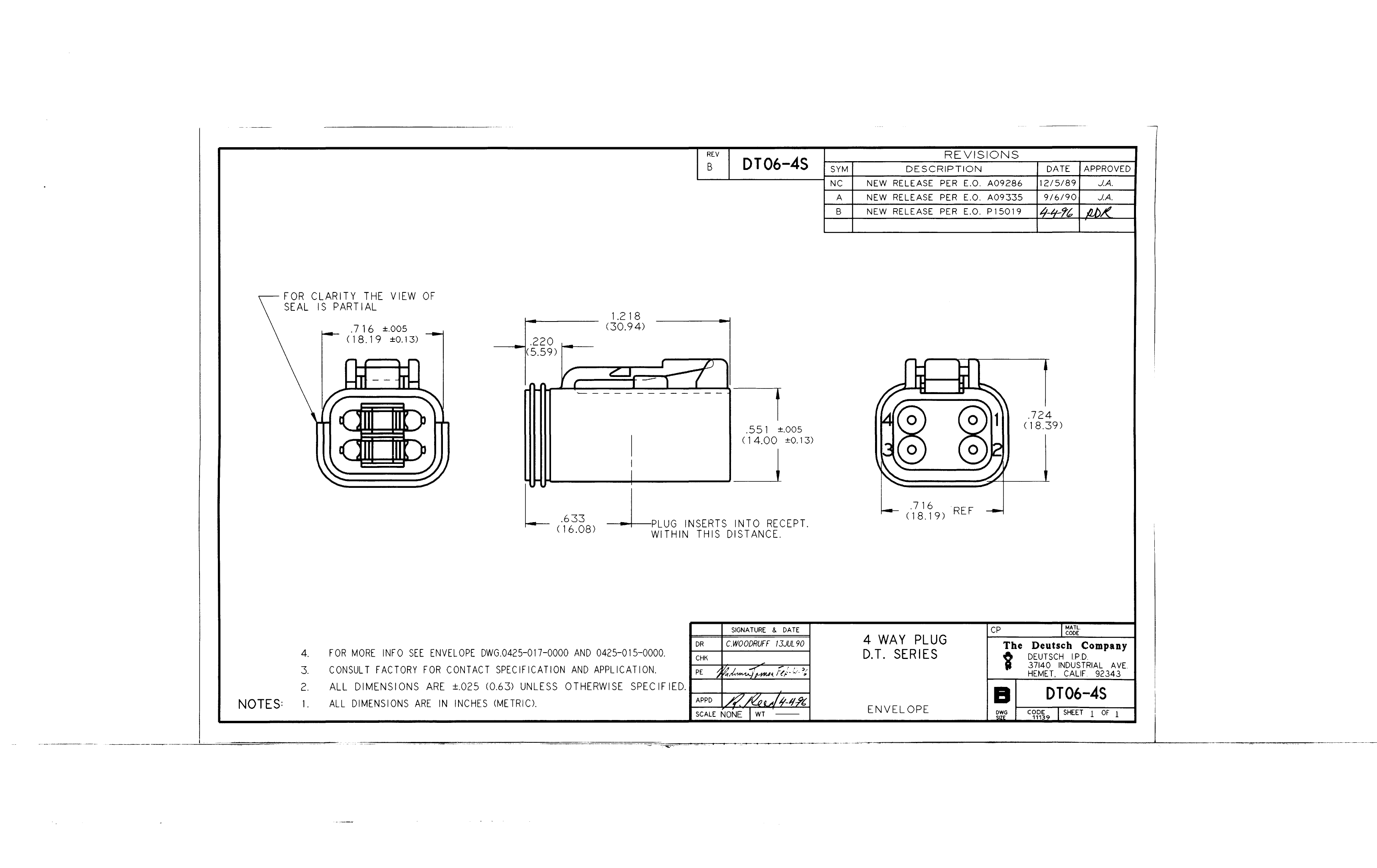 DT06-4S_（TE Connectivity(美国泰科)）DT06-4S中文资料_价格_PDF手册-立创电子商城