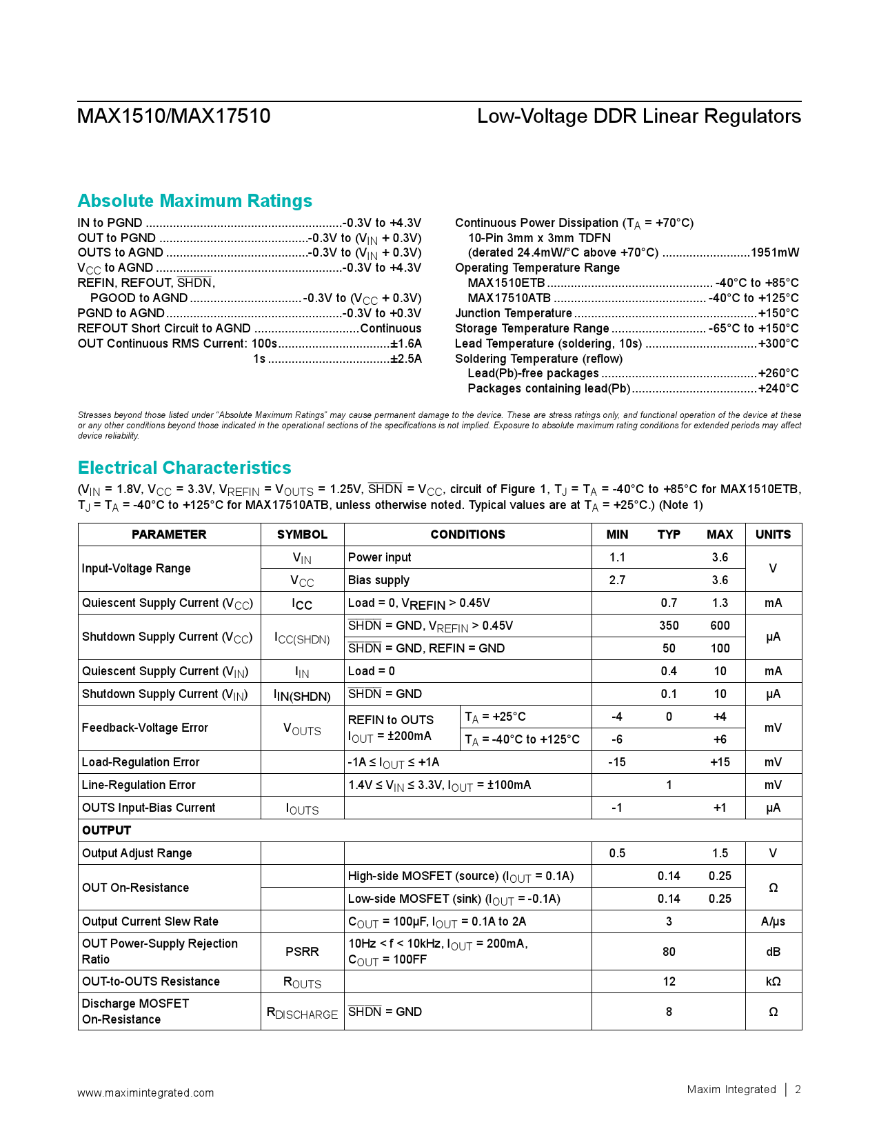 MAX1510ETB+T_（MAXIM(美信)）MAX1510ETB+T中文资料_价格_PDF手册-立创电子商城