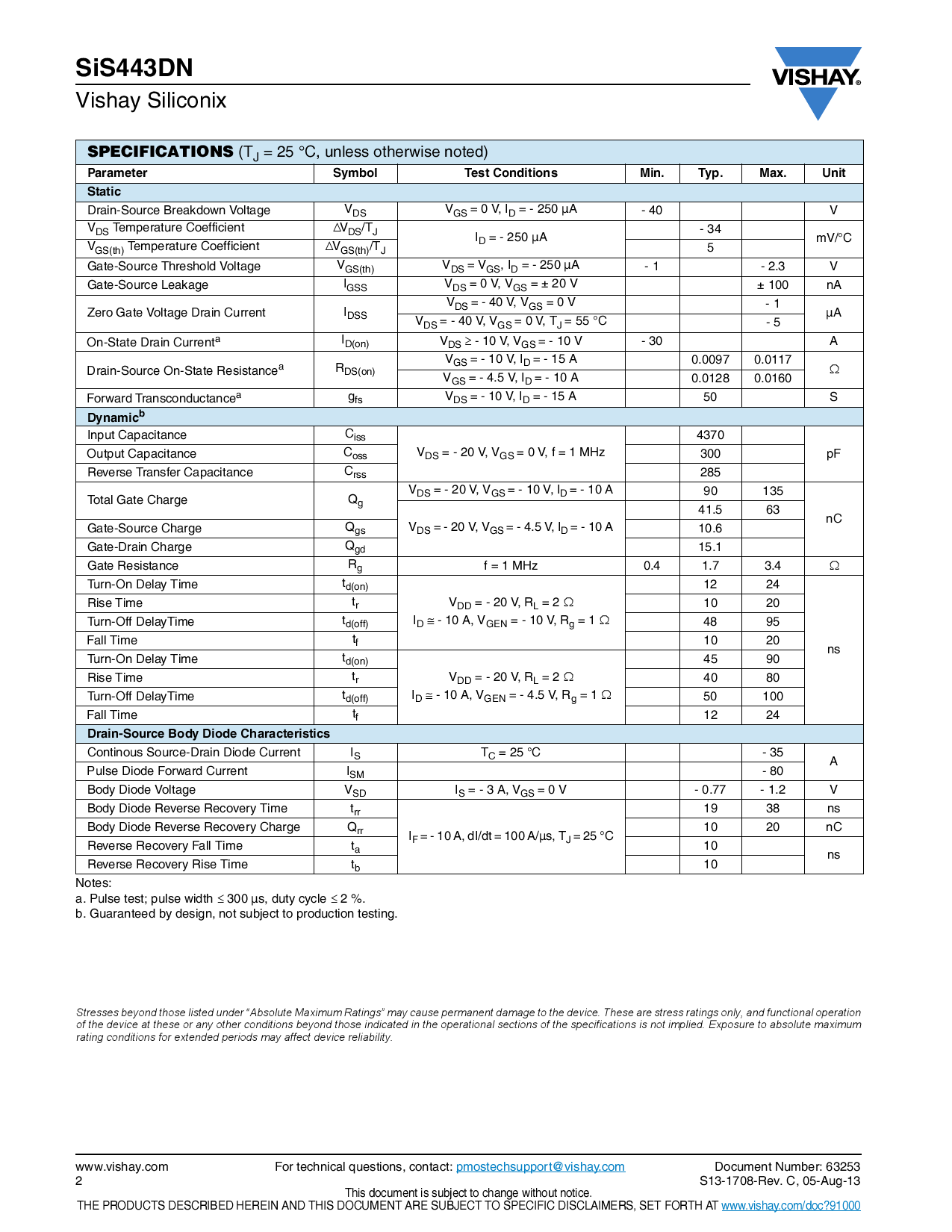 SIS443DN-T1-GE3_（VISHAY(威世)）SIS443DN-T1-GE3中文资料_价格_PDF手册-立创电子商城