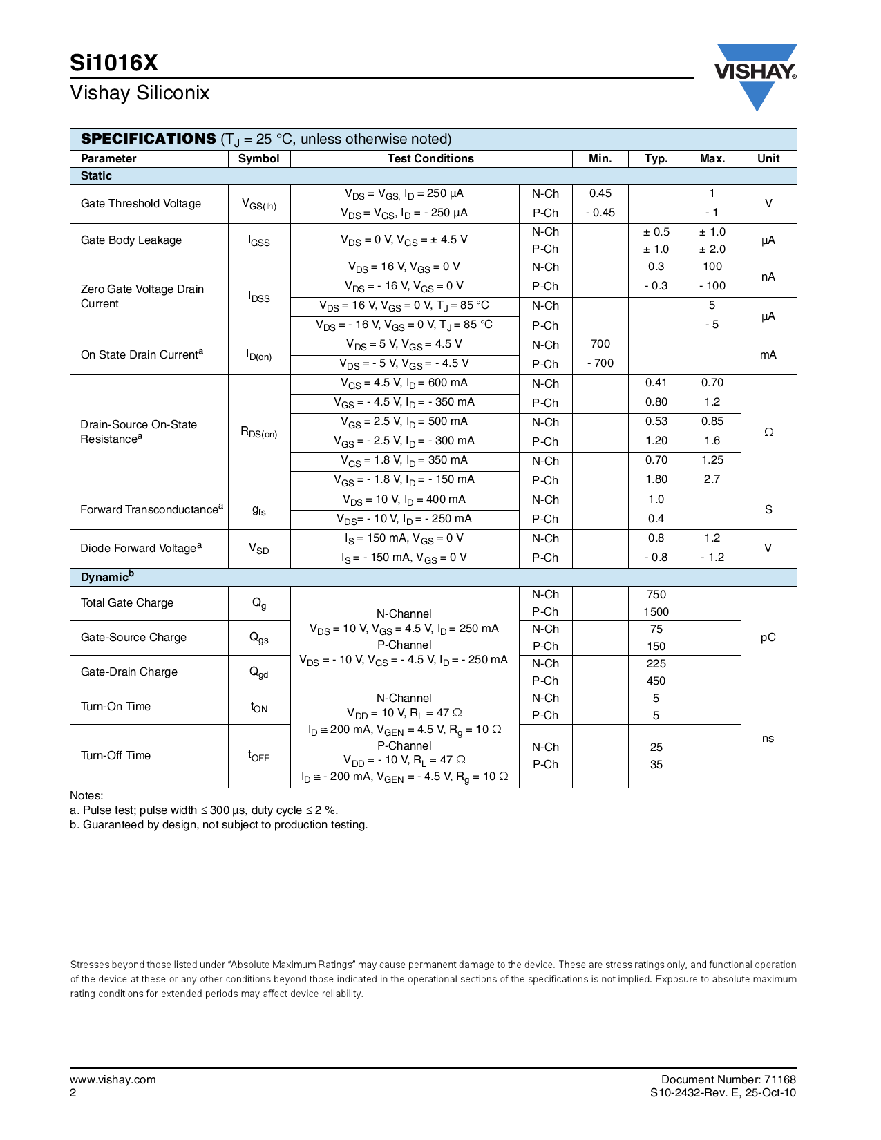 SI1016X-T1-GE3_（VISHAY(威世)）SI1016X-T1-GE3中文资料_价格_PDF手册-立创电子商城