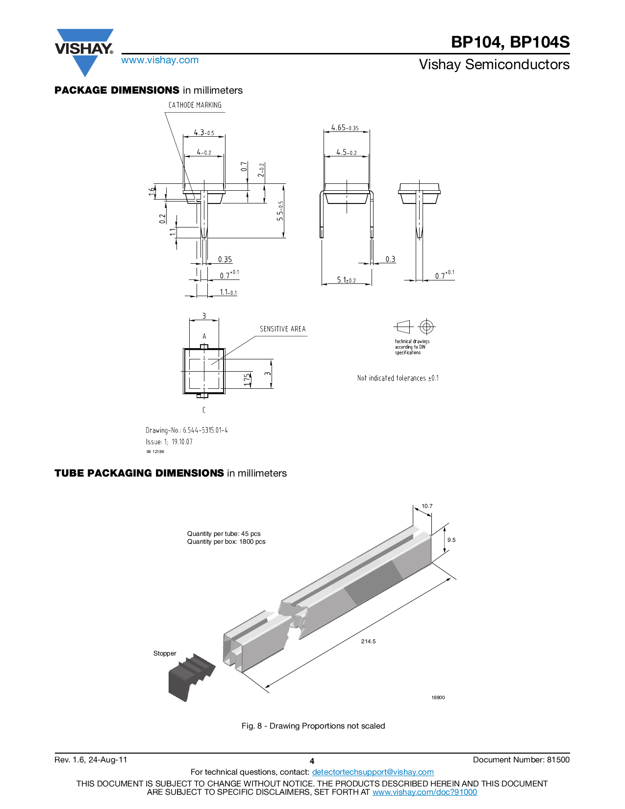 BP104_（VISHAY(威世)）BP104中文资料_价格_PDF手册-立创电子商城