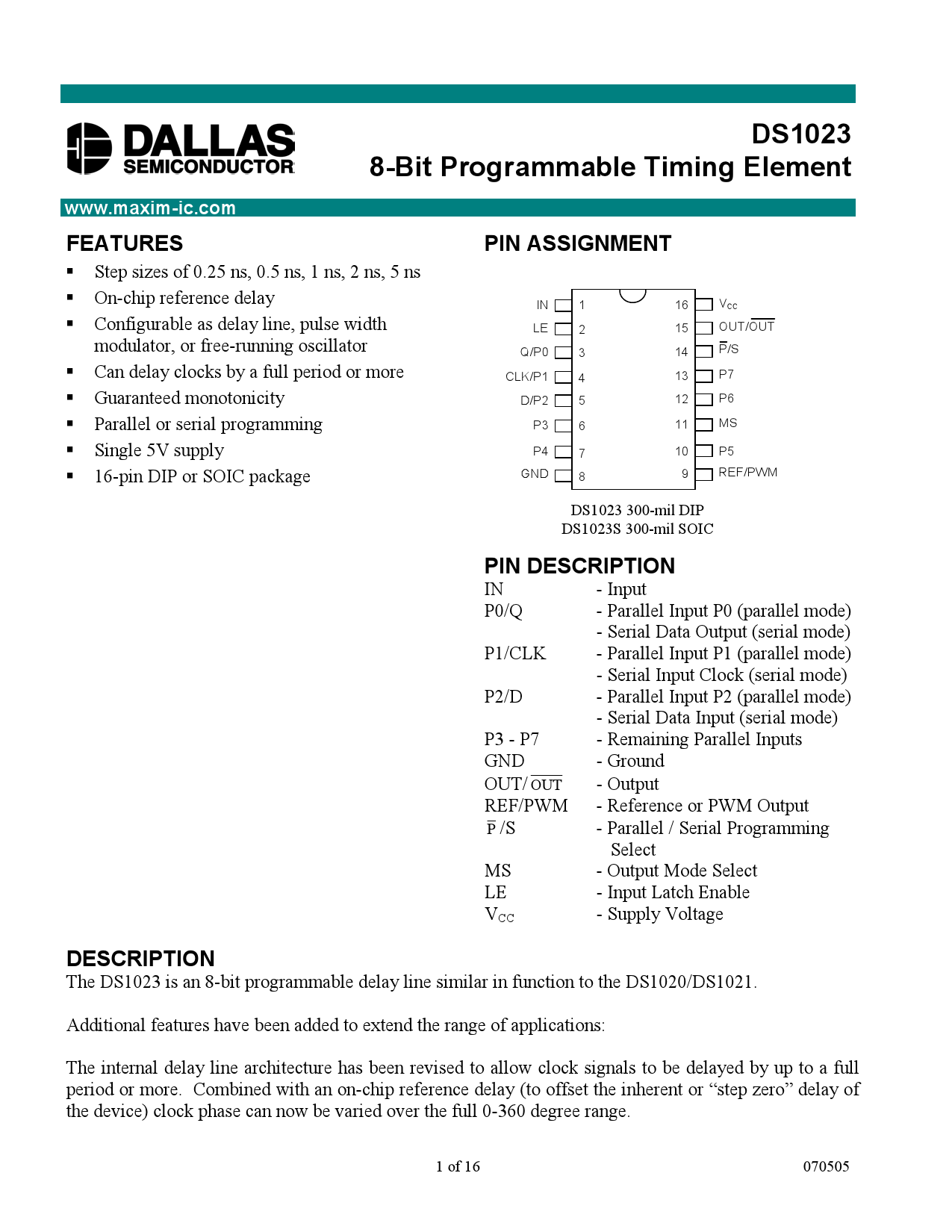 DS1023S-25+_（ADI(亚德诺)/MAXIM(美信)）DS1023S-25+中文资料_价格_PDF手册-立创电子商城