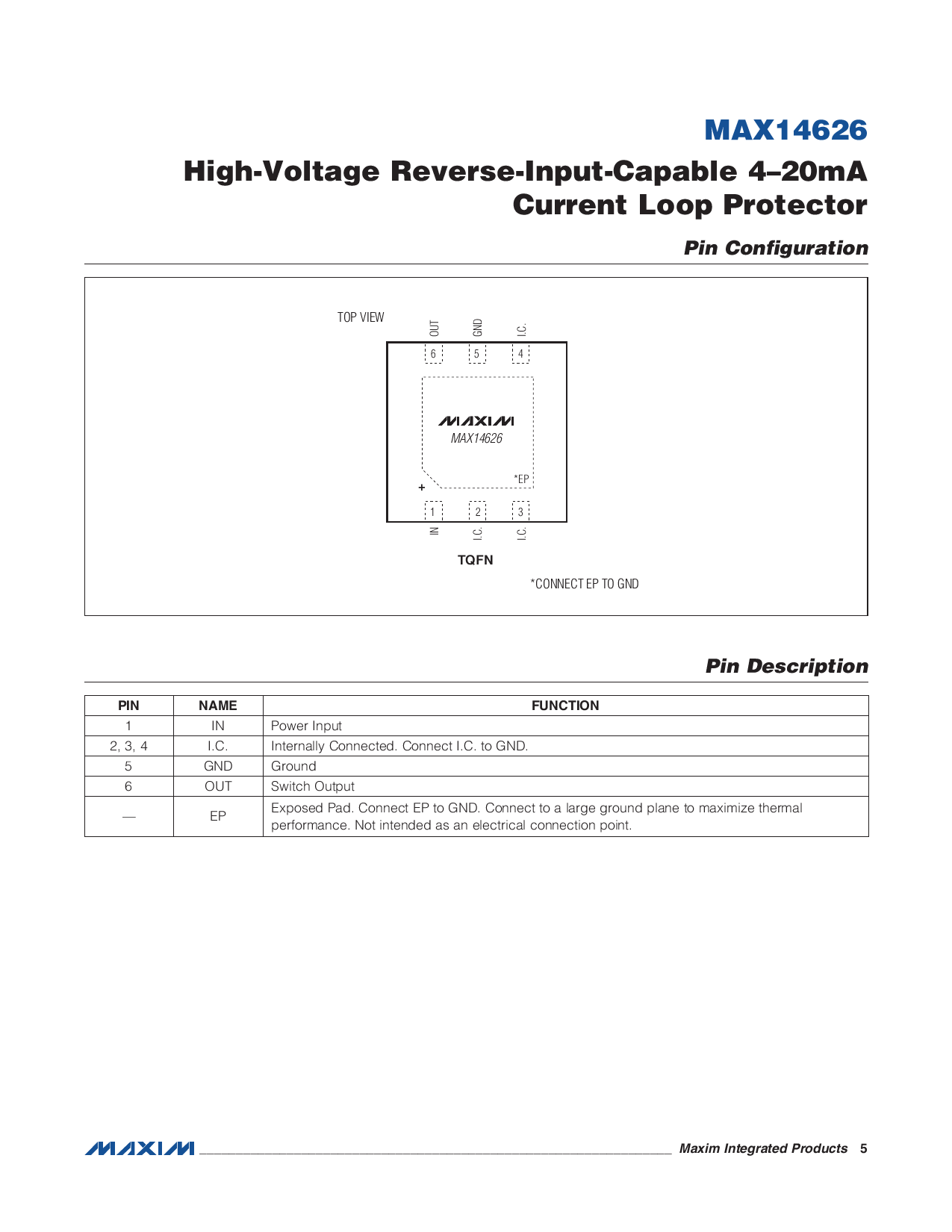 MAX14626ETT+T_（MAXIM(美信)）MAX14626ETT+T中文资料_价格_PDF手册-立创电子商城