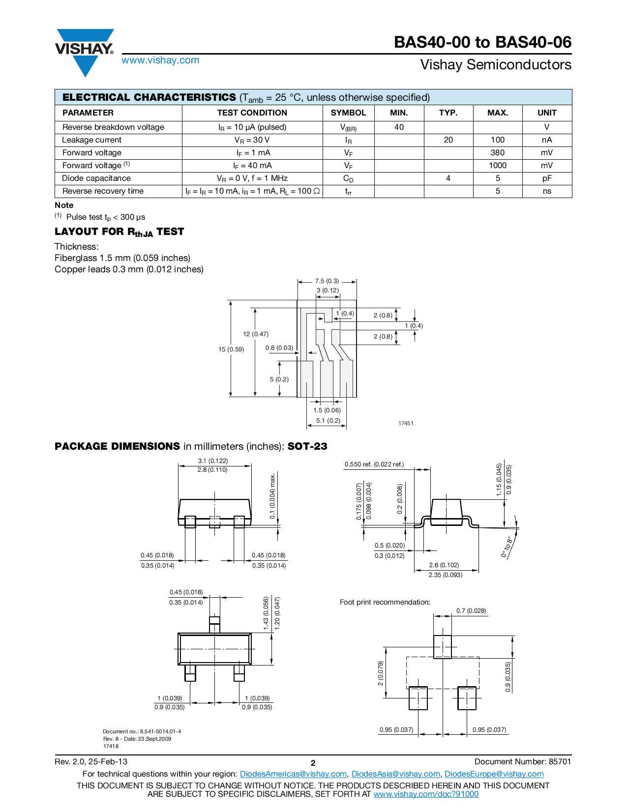 BAS40-04-E3-08_（VISHAY(威世)）BAS40-04-E3-08中文资料_价格_PDF手册-立创电子商城