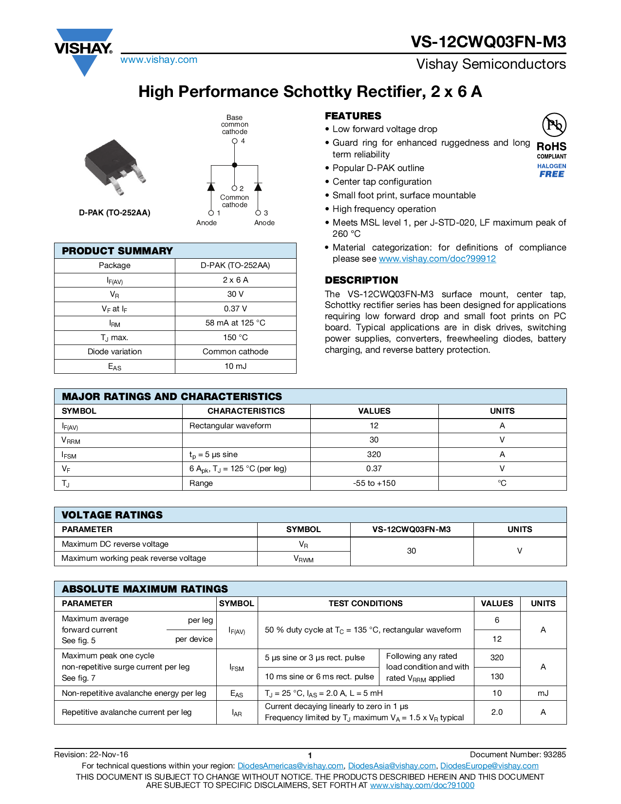 VS-12CWQ03FN-M3_（VISHAY(威世)）VS-12CWQ03FN-M3中文资料_价格_PDF手册-立创电子商城