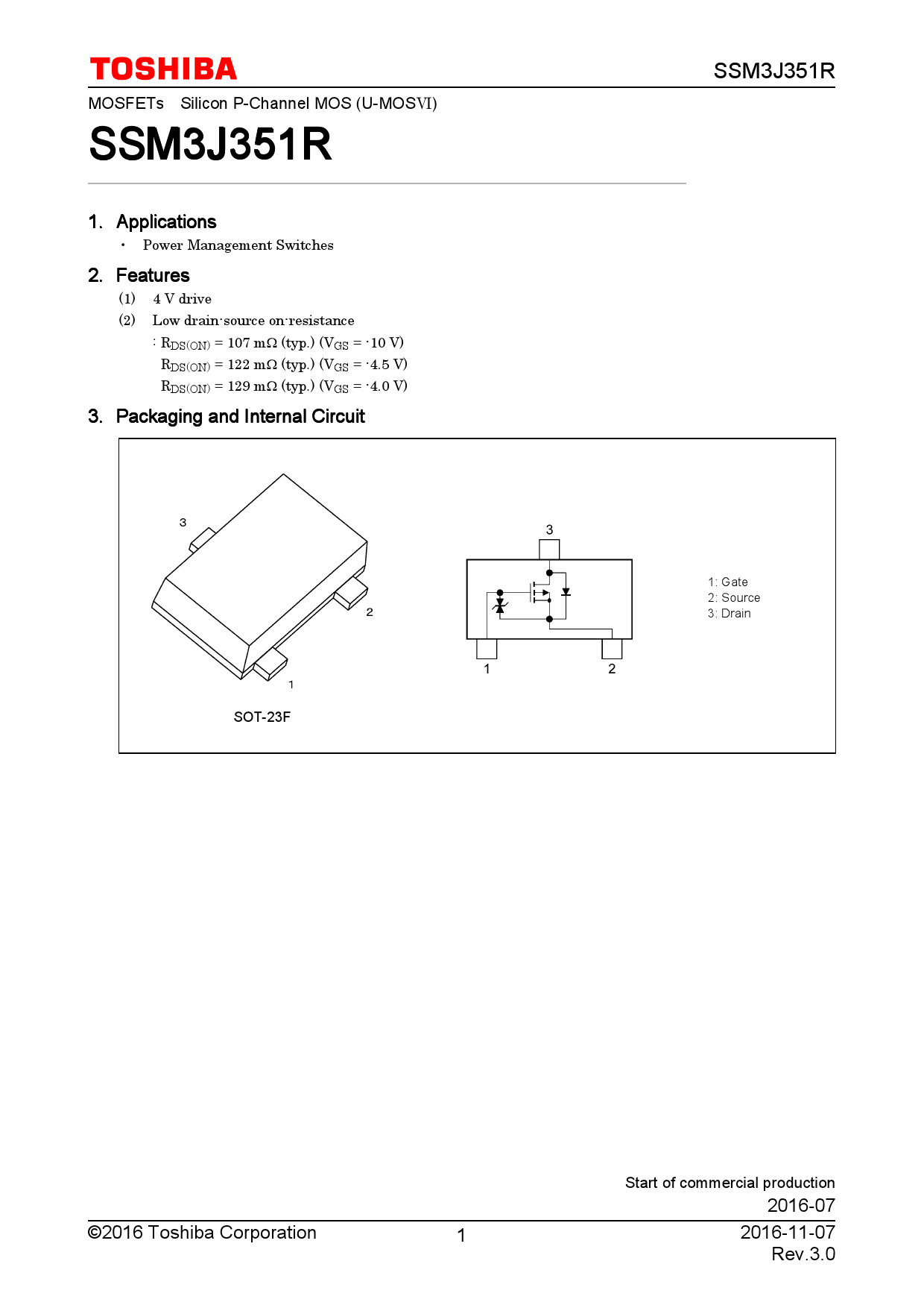 SSM3J351R,LF_（TOSHIBA(东芝)）SSM3J351R,LF中文资料_价格_PDF手册-立创电子商城