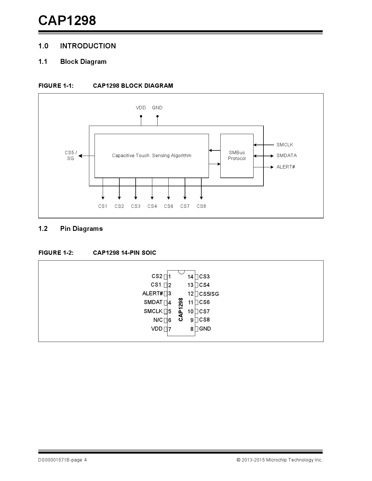 CAP1298-1-A4-TR_（MICROCHIP(美国微芯)）CAP1298-1-A4-TR中文资料_价格_PDF手册-立创电子商城