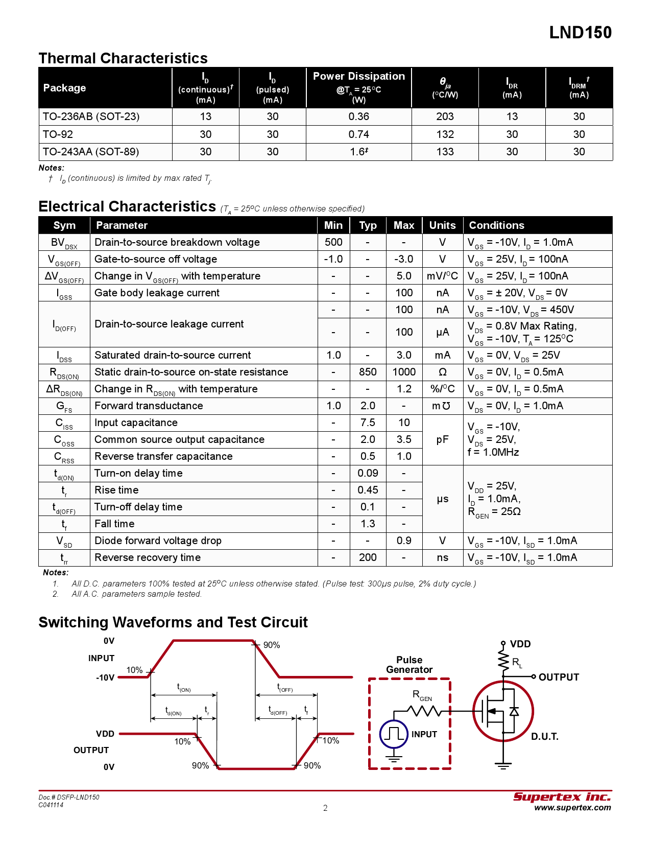 LND150N8-G_（MICROCHIP(美国微芯)）LND150N8-G中文资料_价格_PDF手册-立创电子商城