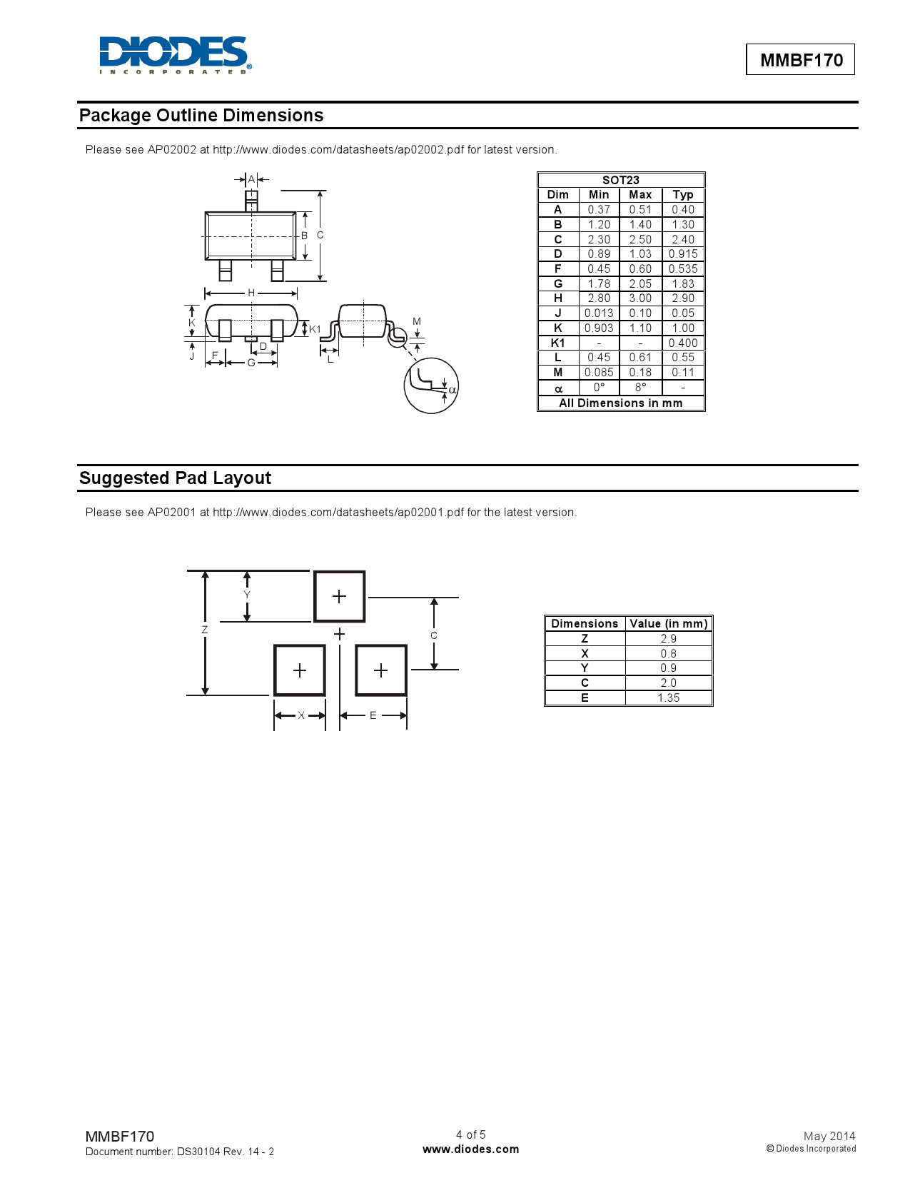 MMBF170-7-F_（DIODES(美台)）MMBF170-7-F中文资料_价格_PDF手册-立创电子商城