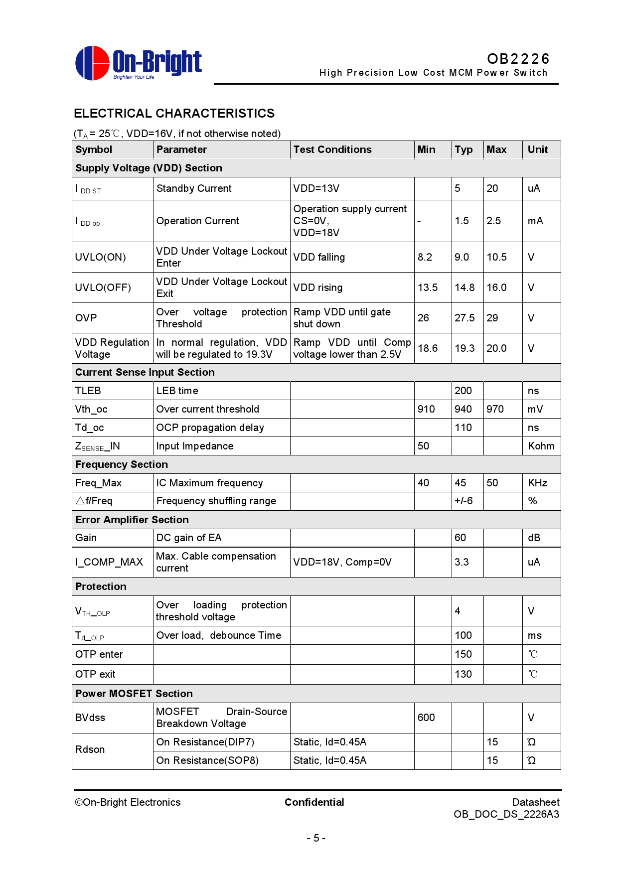 OB2226SP_（OB(昂宝)）OB2226SP中文资料_价格_PDF手册-立创电子商城