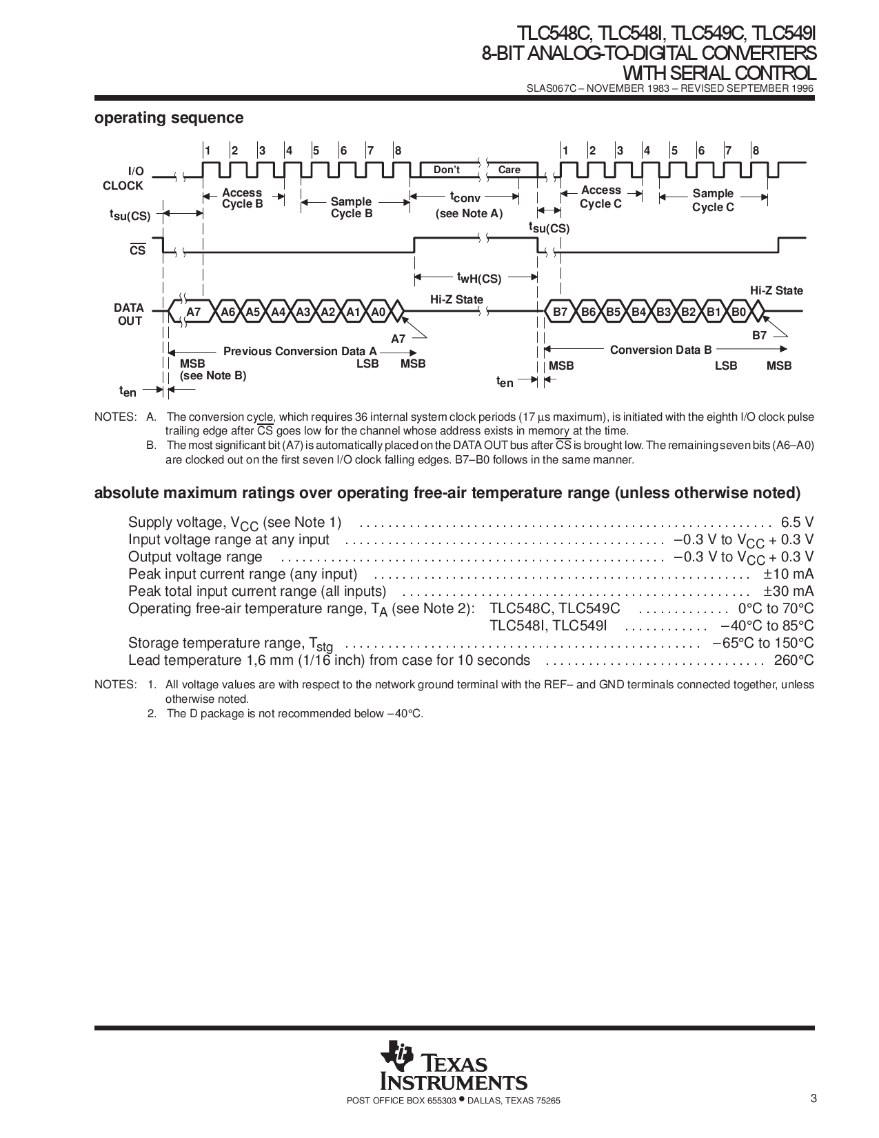 TLC549CP_（TI(德州仪器)）TLC549CP中文资料_价格_PDF手册-立创电子商城