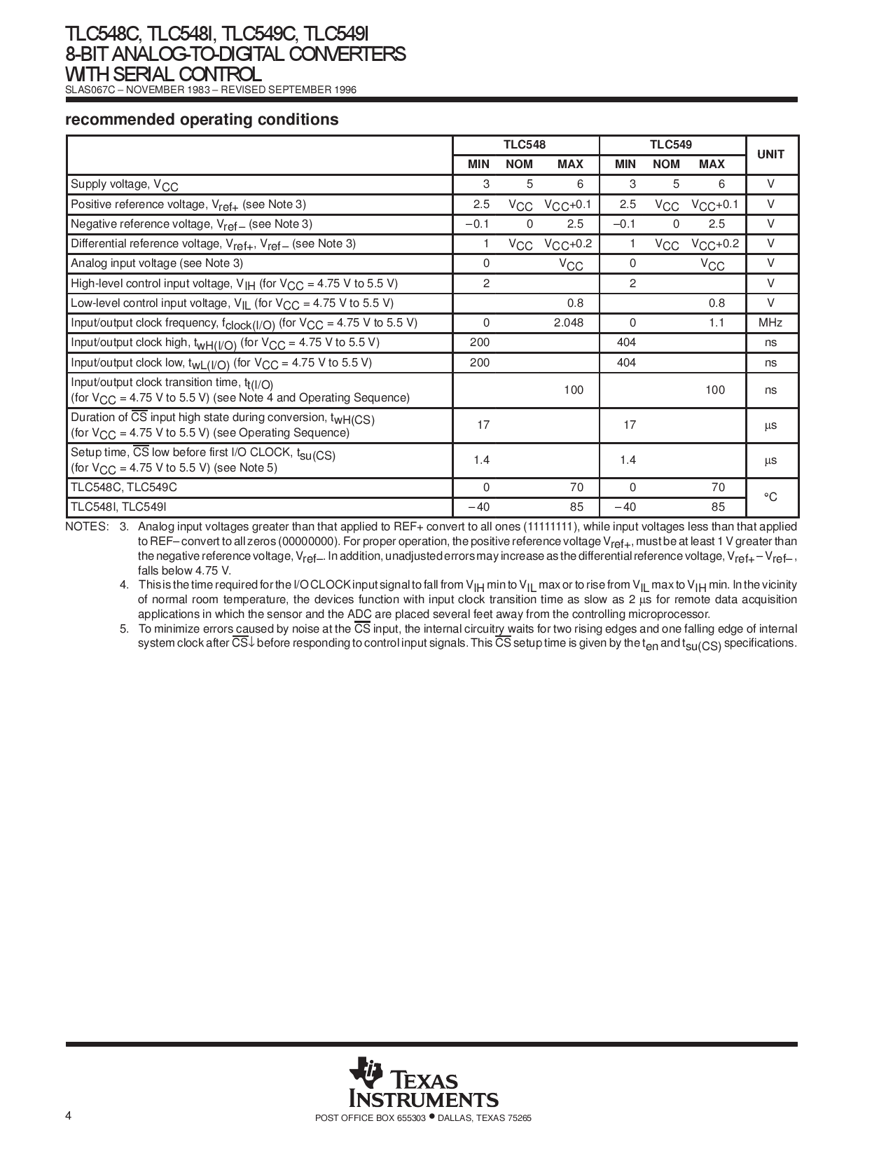 TLC549CP_（TI(德州仪器)）TLC549CP中文资料_价格_PDF手册-立创电子商城
