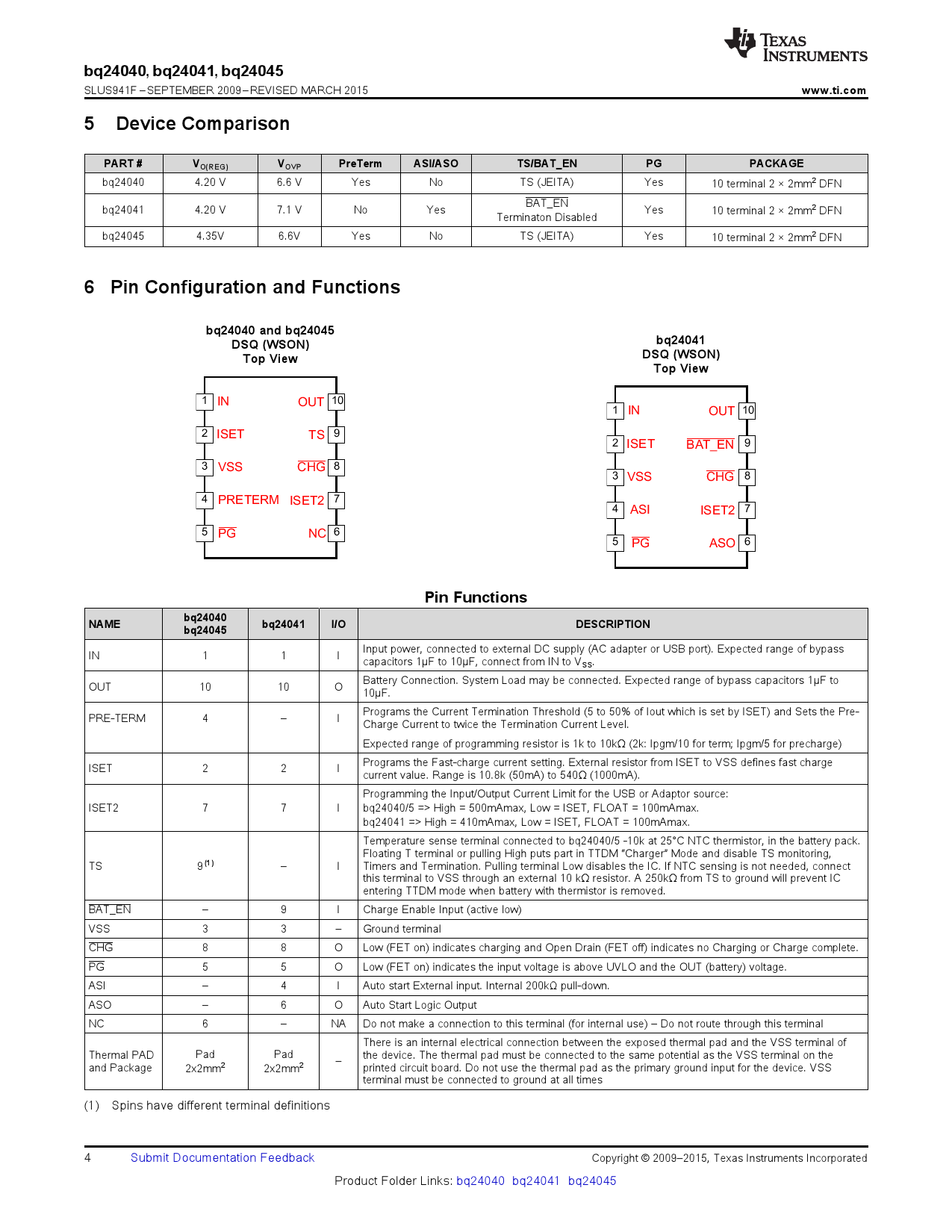 BQ24040DSQR_（TI(德州仪器)）BQ24040DSQR中文资料_价格_PDF手册-立创电子商城