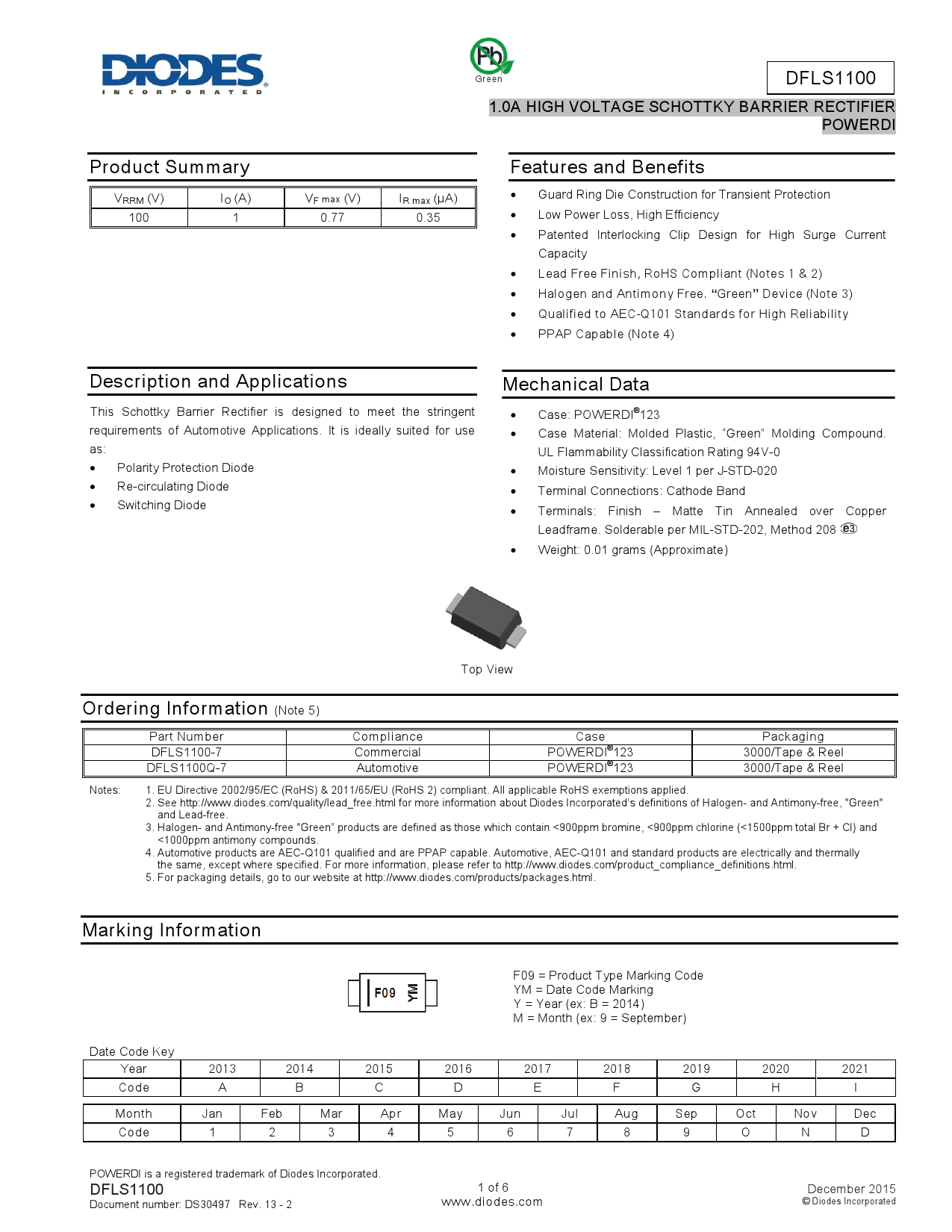 DFLS1100-7_（DIODES(美台)）DFLS1100-7中文资料_价格_PDF手册-立创电子商城