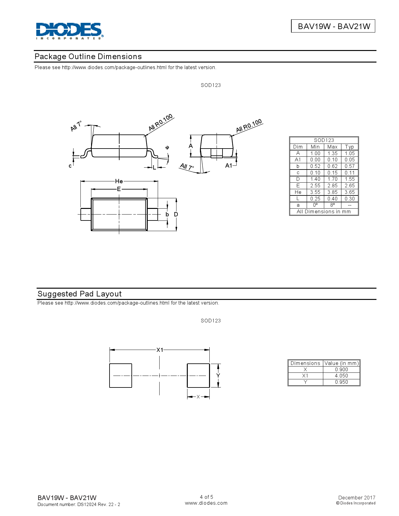 BAV21W-7-F_（DIODES(美台)）BAV21W-7-F中文资料_价格_PDF手册-立创电子商城