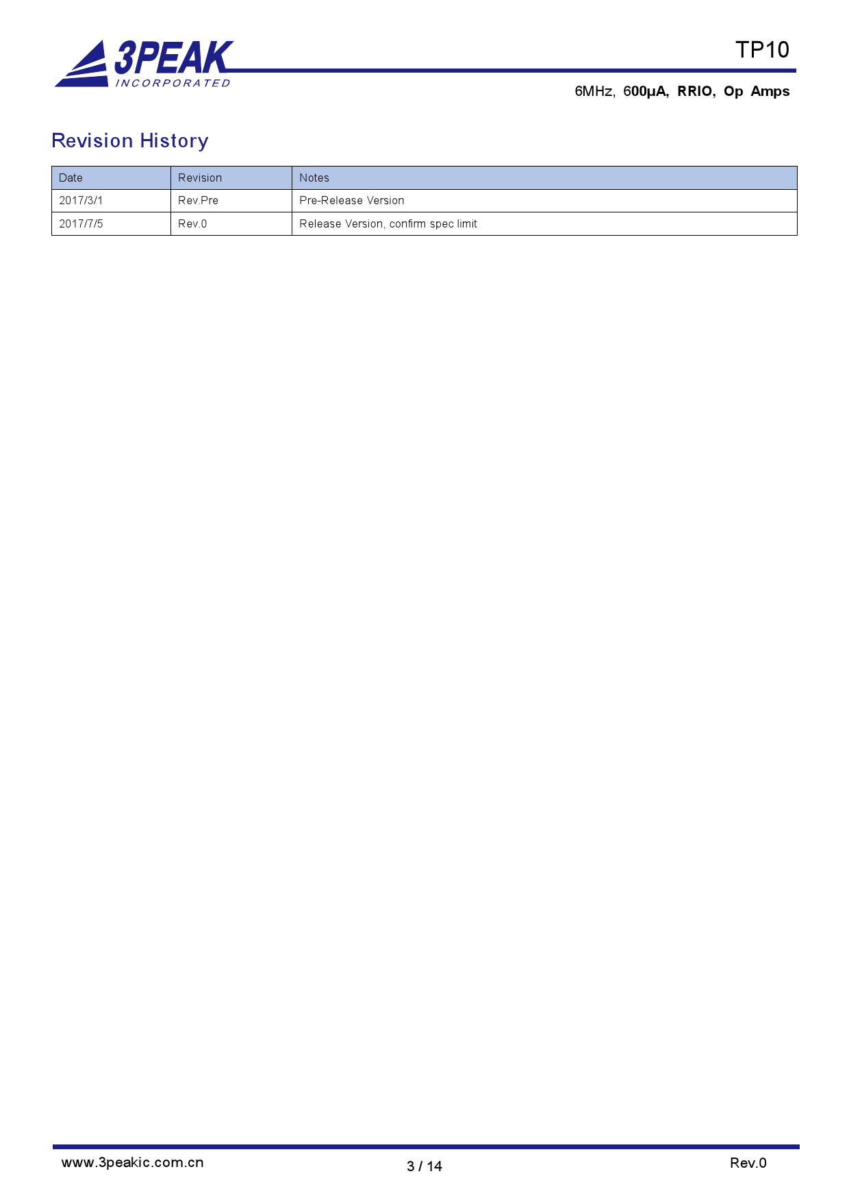 TP10-2-SR_（3PEAK）TP10-2-SR中文资料_价格_PDF手册-立创电子商城
