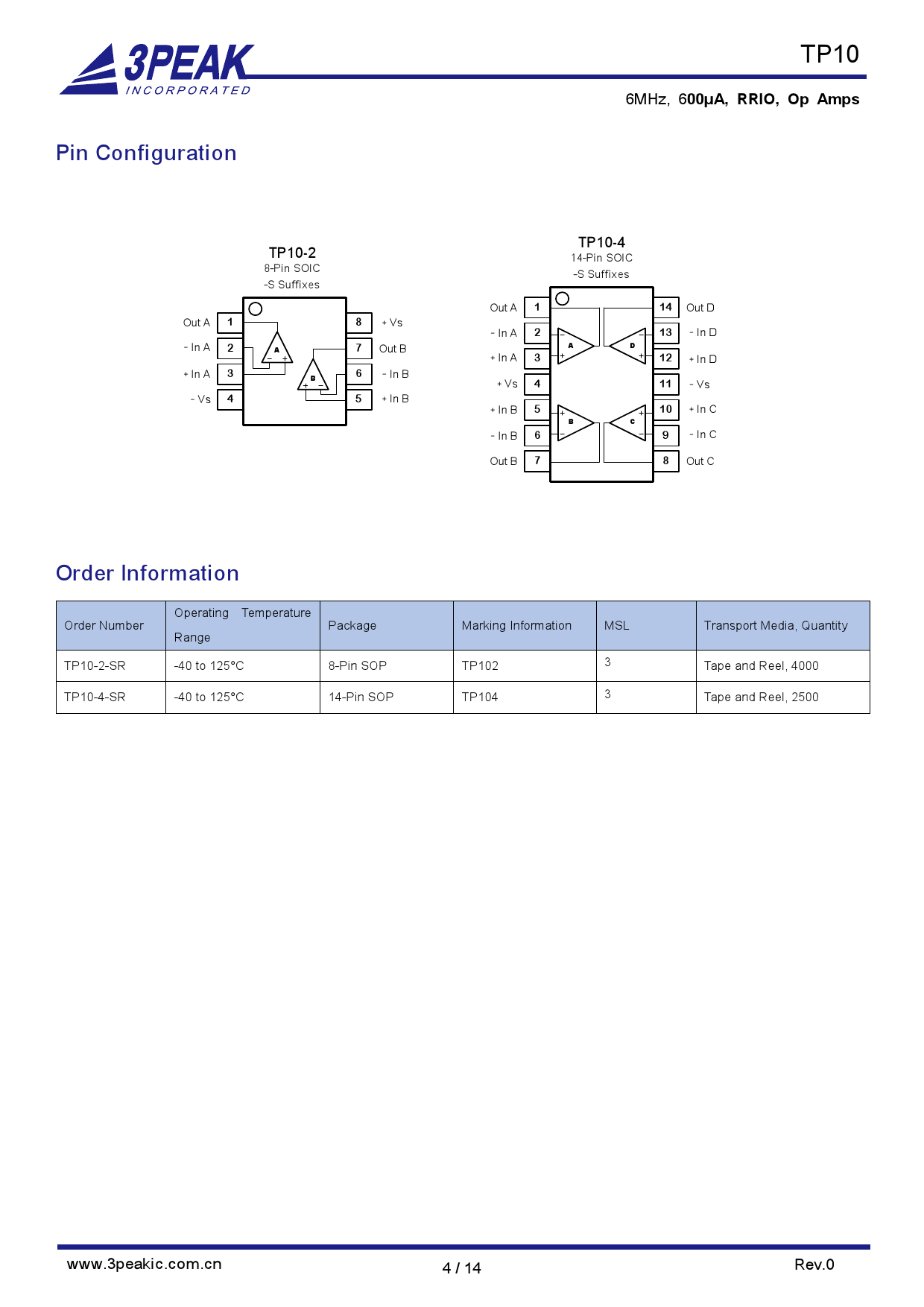 TP10-2-SR_（3PEAK）TP10-2-SR中文资料_价格_PDF手册-立创电子商城