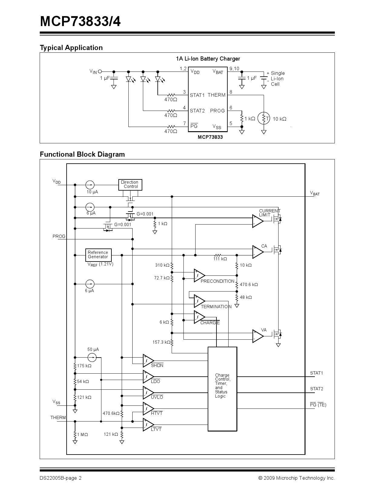 MCP73833-NVI/UN_（MICROCHIP(美国微芯)）MCP73833-NVI/UN中文资料_价格_PDF手册-立创电子商城