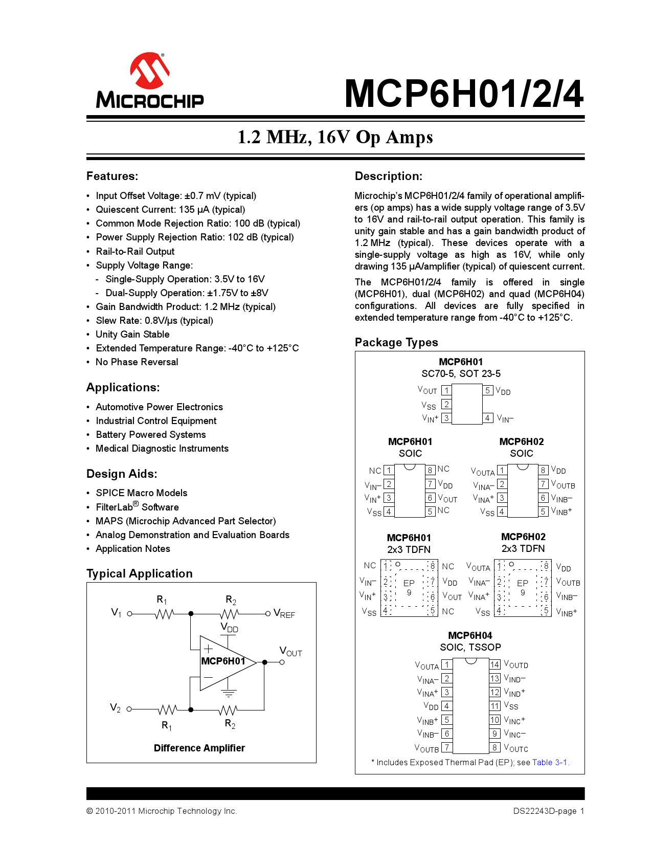 MCP6H04-E/SL_（MICROCHIP(美国微芯)）MCP6H04-E/SL中文资料_价格_PDF手册-立创电子商城