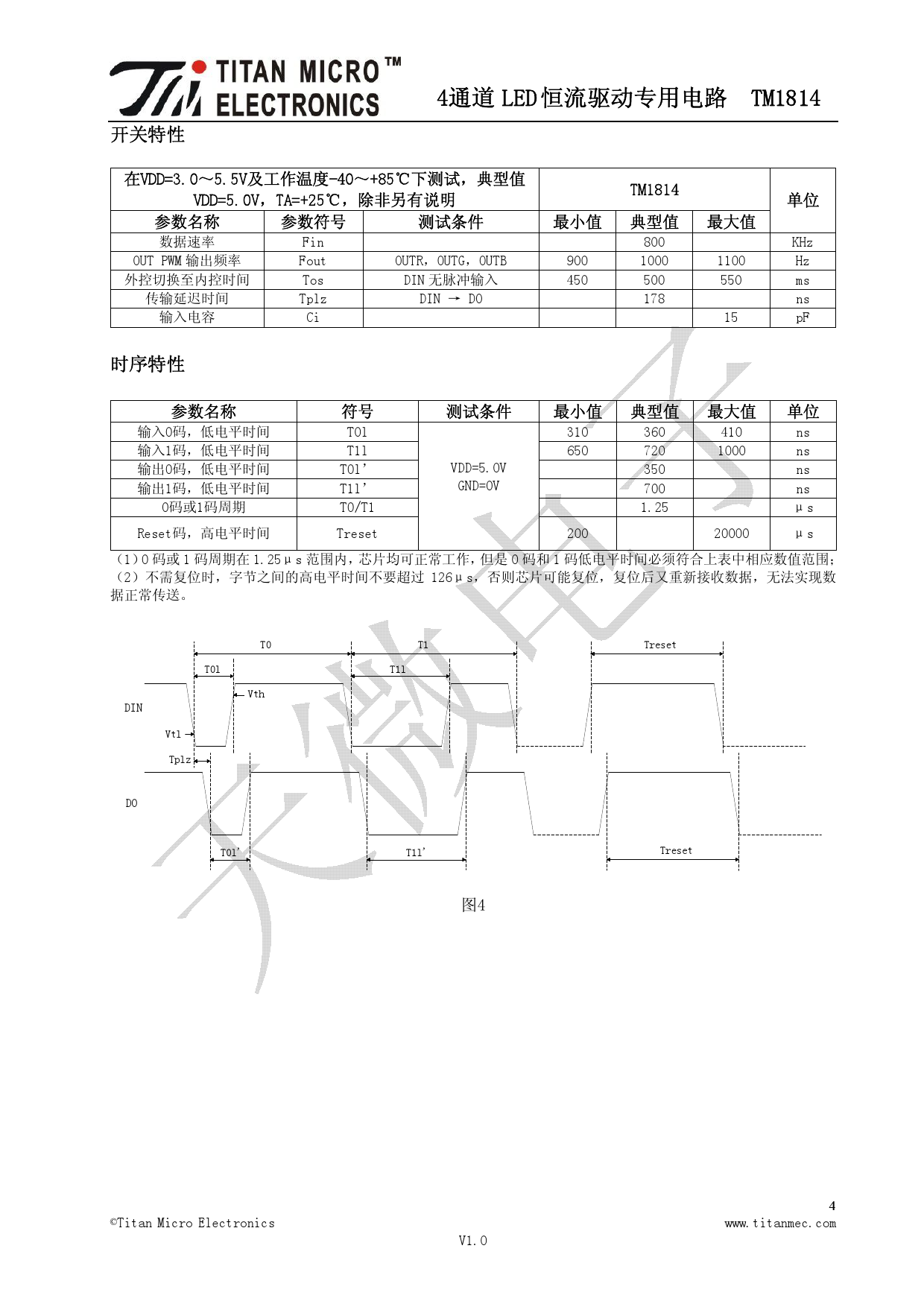 TM1814_（TM(天微)）TM1814中文资料_价格_PDF手册-立创电子商城