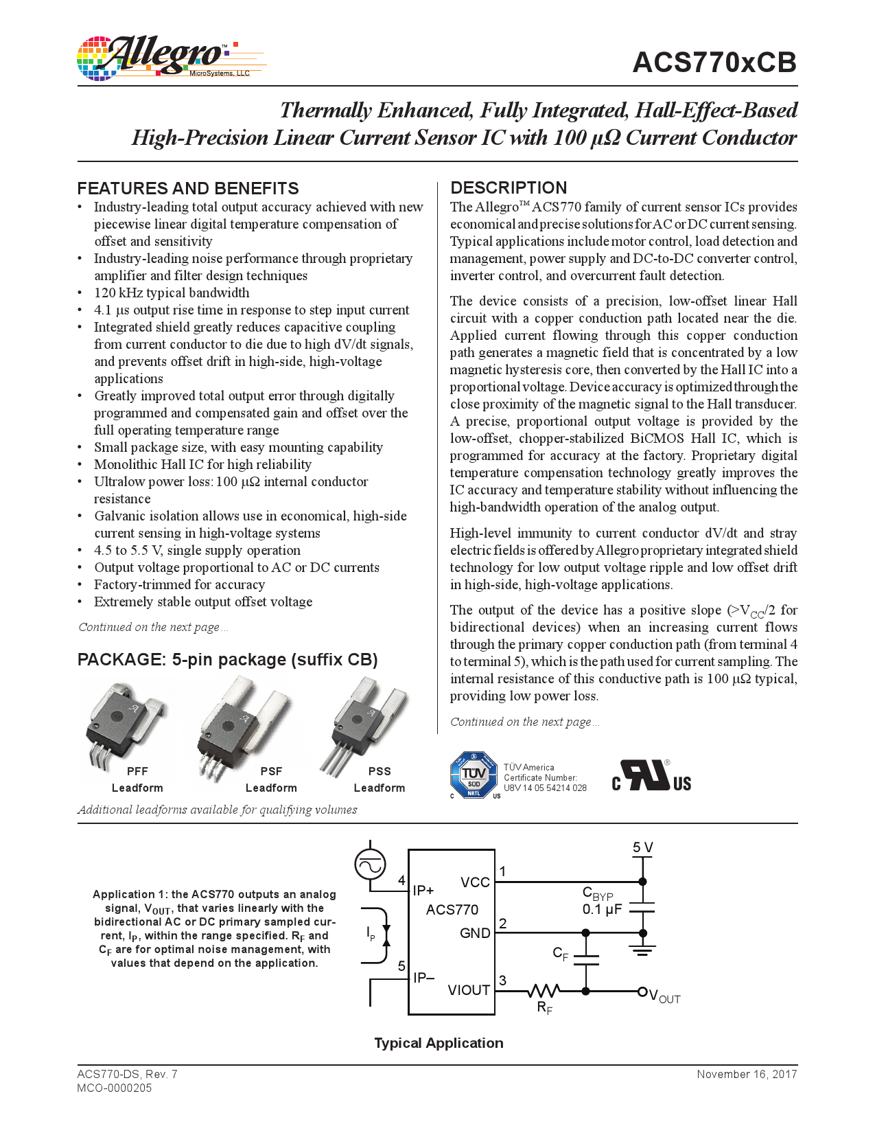 ACS770LCB-100U-PFF-T_（ALLEGRO(美国埃戈罗)）ACS770LCB-100U-PFF-T中文资料_价格_PDF手册 ...