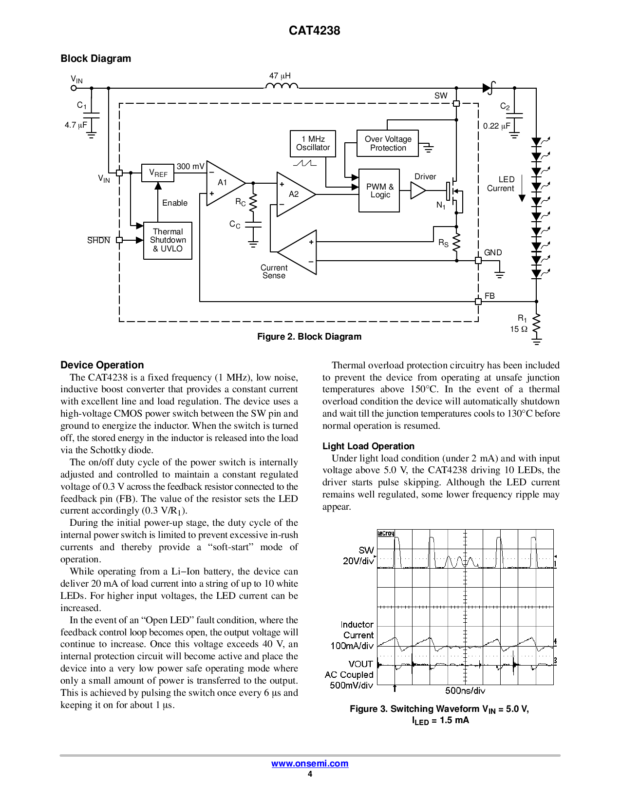 CAT4238TD-GT3_（onsemi(安森美)）CAT4238TD-GT3中文资料_价格_PDF手册-立创电子商城