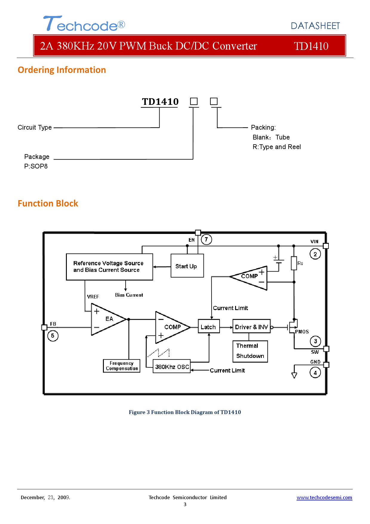 TD1410P_（Techcode(泰德)）TD1410P中文资料_价格_PDF手册-立创电子商城