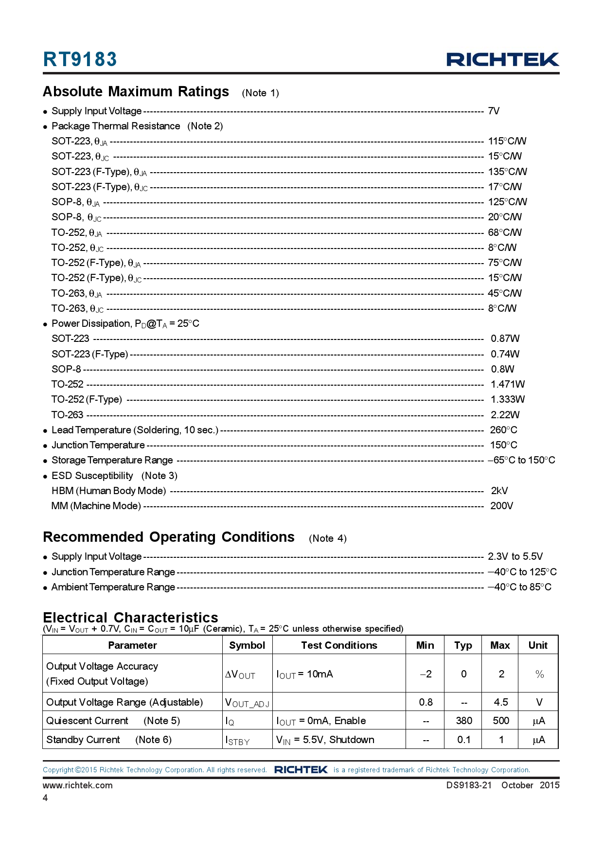 RT9183HPS_（RICHTEK(立锜)）RT9183HPS中文资料_价格_PDF手册-立创电子商城