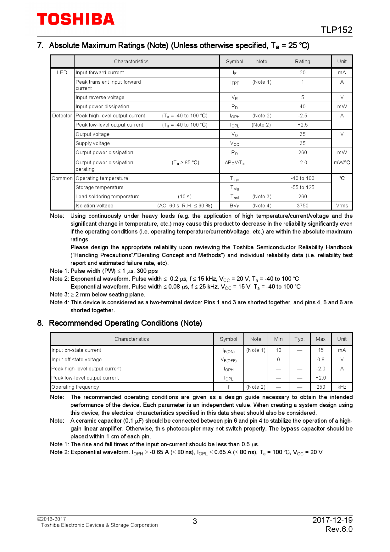 TLP152(TPL,E_（TOSHIBA(东芝)）TLP152(TPL,E中文资料_价格_PDF手册-立创电子商城