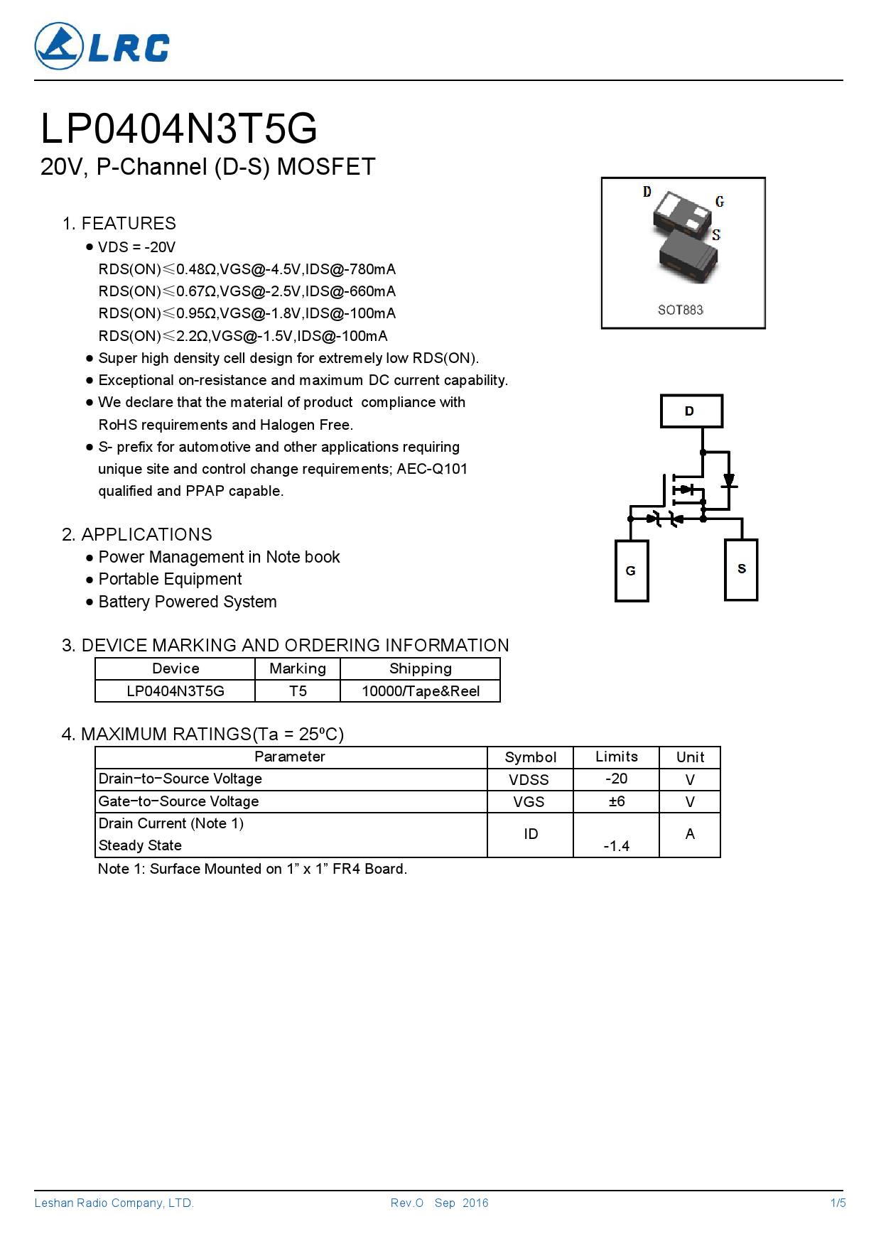 LP0404N3T5G_（LRC(乐山无线电)）LP0404N3T5G中文资料_价格_PDF手册-立创电子商城
