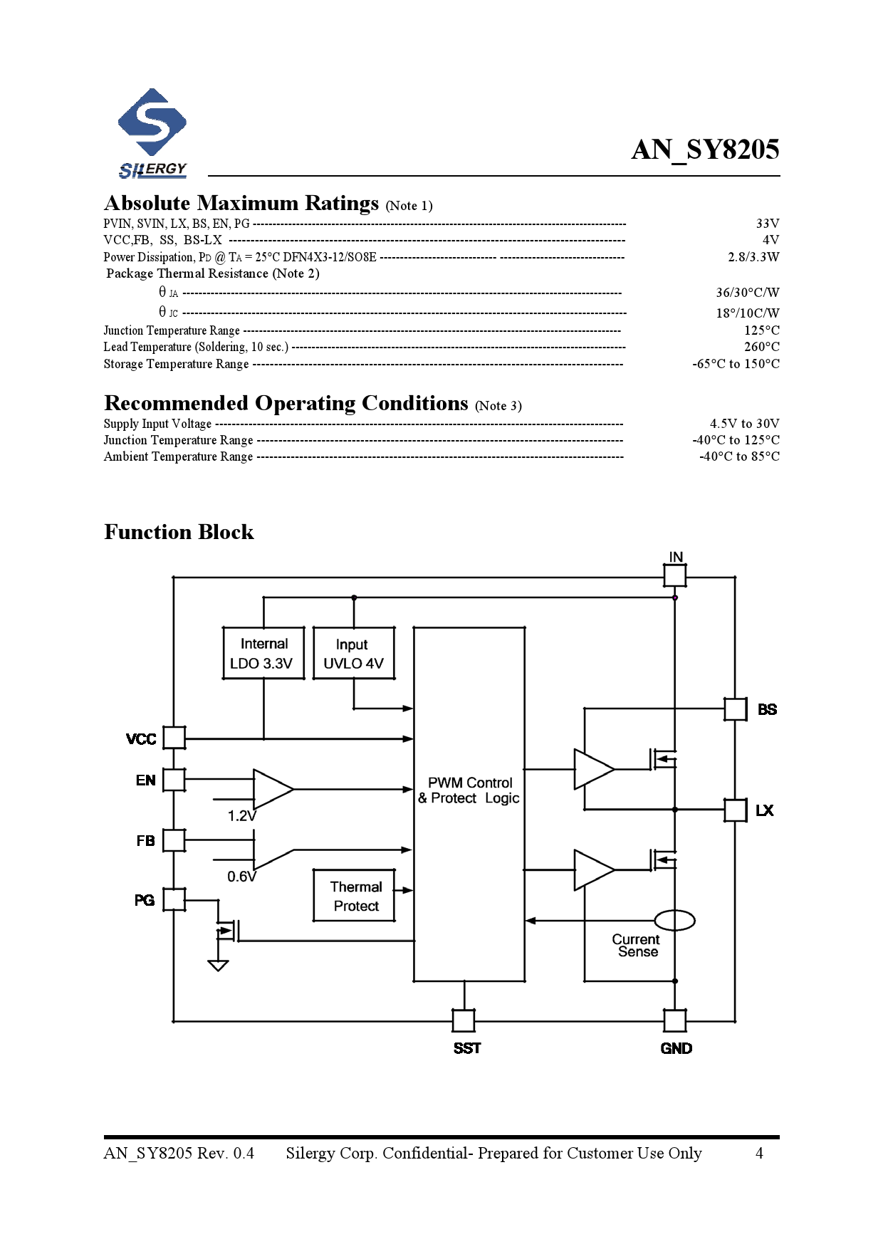 SY8205FCC_（silergy(矽力杰)）SY8205FCC中文资料_价格_PDF手册-立创电子商城