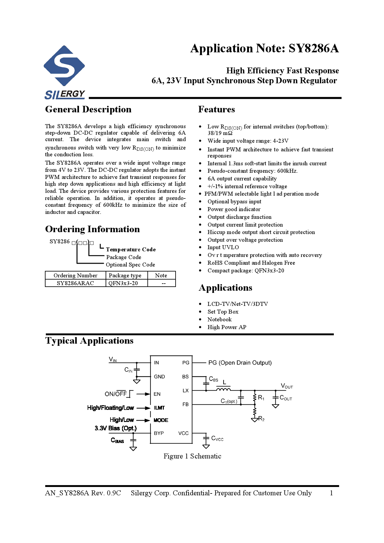 SY8286ARAC_（silergy(矽力杰)）SY8286ARAC中文资料_价格_PDF手册-立创电子商城