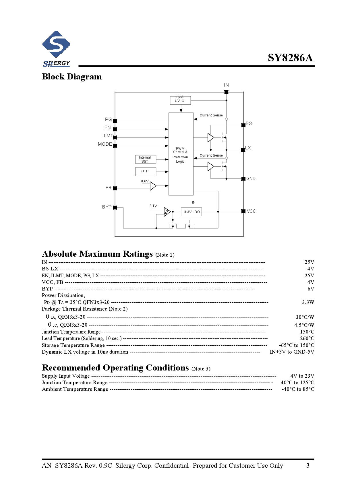 SY8286ARAC_（silergy(矽力杰)）SY8286ARAC中文资料_价格_PDF手册-立创电子商城