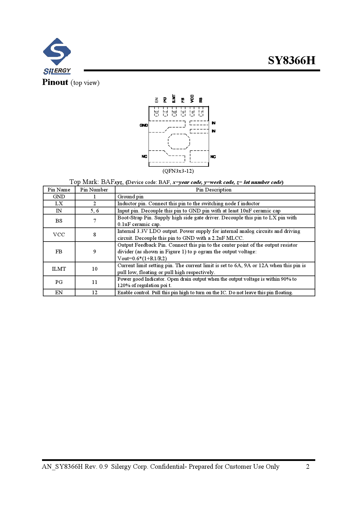 SY8366HQQC_（矽力杰silergy）SY8366HQQC中文资料_价格_PDF手册-立创电子商城