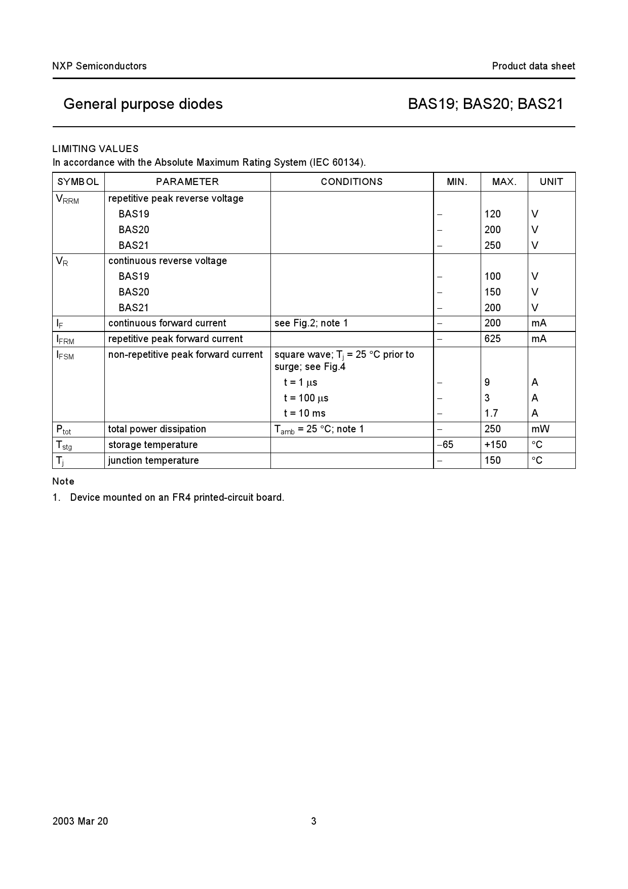 BAS19,215_（Nexperia(安世)）BAS19,215中文资料_价格_PDF手册-立创电子商城
